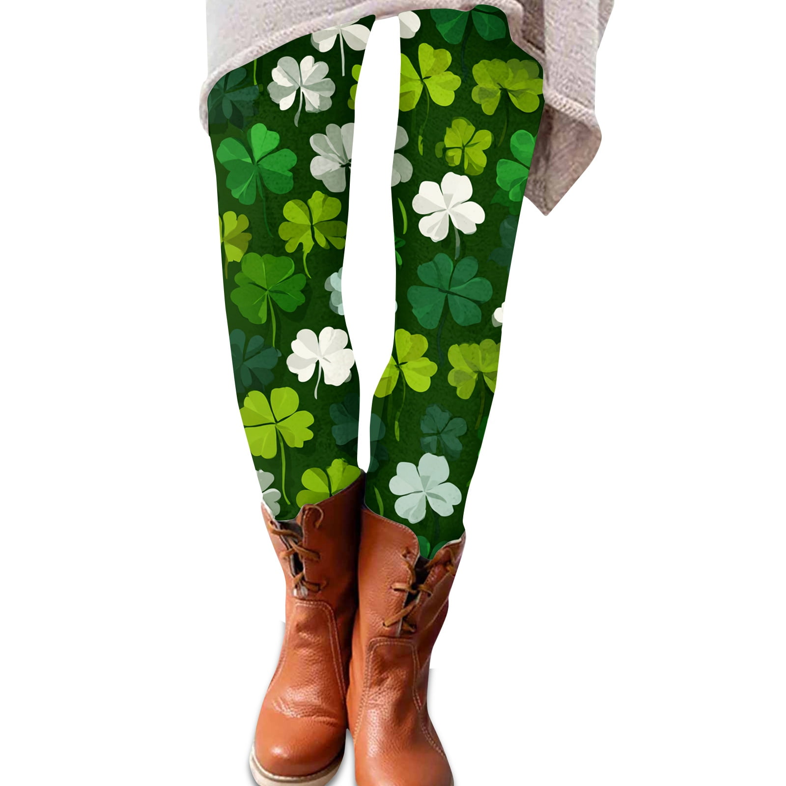 Fgvctg St. Patrick's Day Leggings for Women Yoga High Waisted Full ...