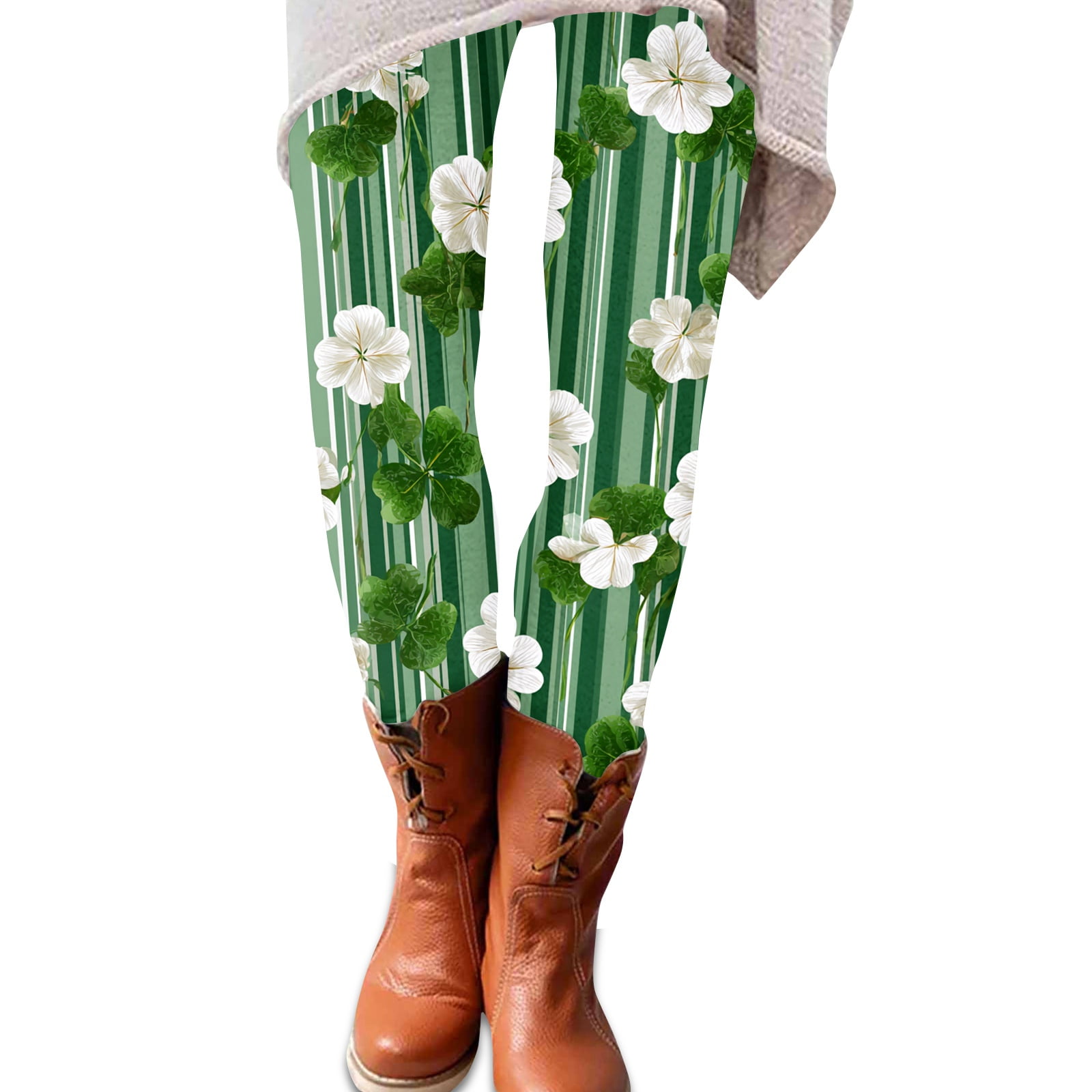 Fgvctg St. Patrick's Day Leggings for Women Yoga Stretch High Waisted ...