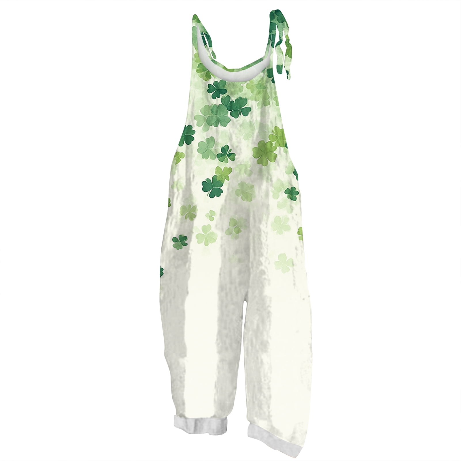Fgvctg St. Patrick's Day Overalls for Women Sleeveless Holiday ...