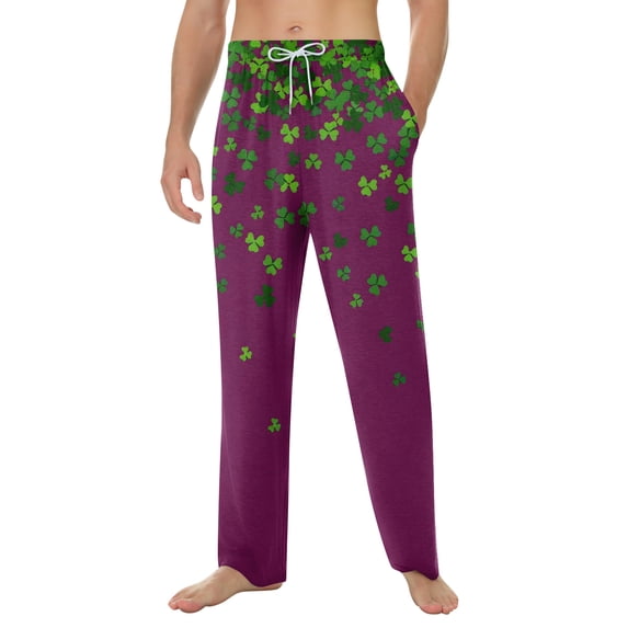 Fgvctg St. Patrick's Day Plus Size Pajamas for Men Soft Sleepwear Wide ...