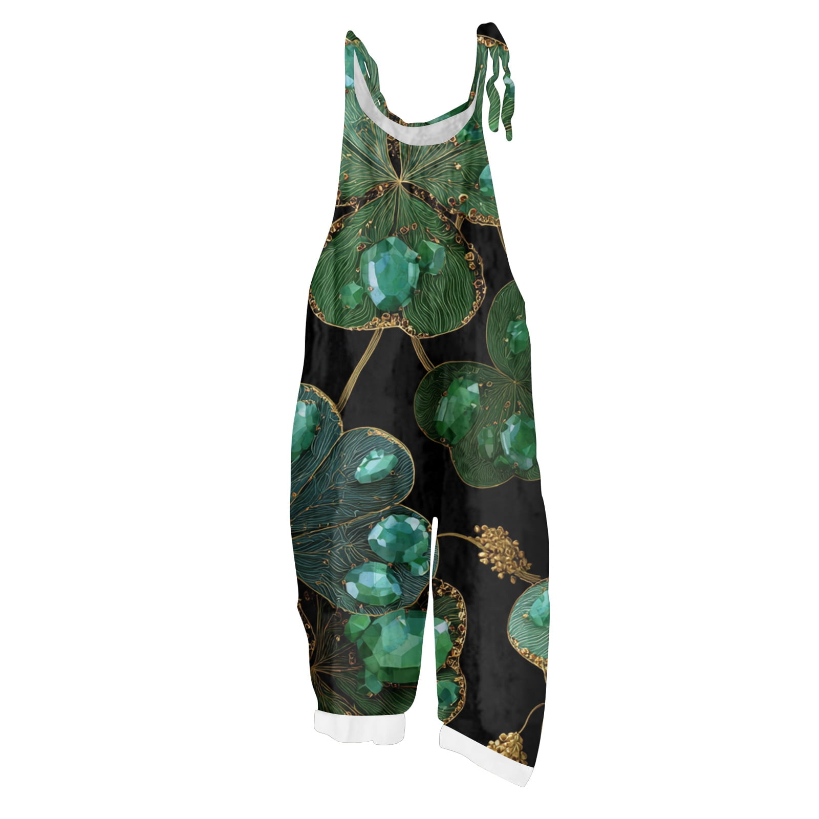 Fgvctg St. Patrick's Day Women's Jumpsuit Wide Leg Pant Holiday ...