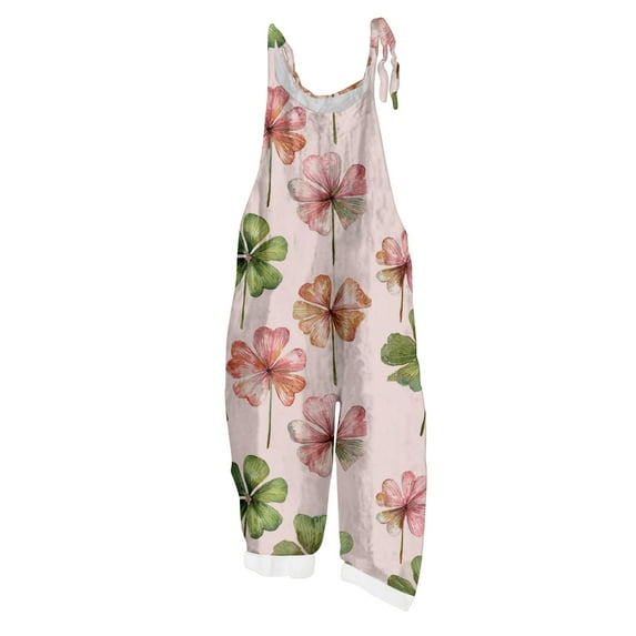 Fgvctg St. Patrick's Day Womens Jumpsuits Wide Leg Pant Holiday ...