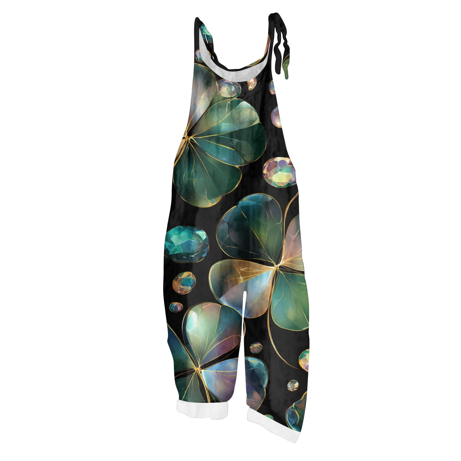 Fgvctg St. Patrick's Day Womens Overalls Wide Leg Pant Holiday ...