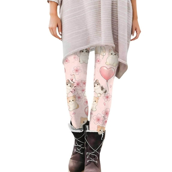 Fgvctg Valentines Day Women Leggings Yoga Stretch High Waisted Full ...