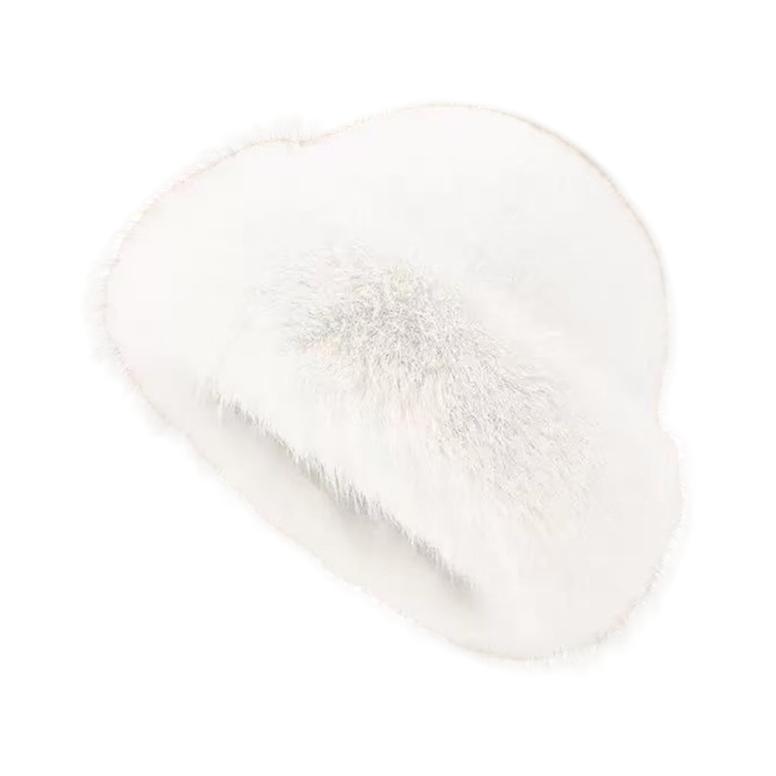 Fgvctg Winter Bucket Hat Fluffy Faux Fur Fisherman Plush Warm Hats Cute ...