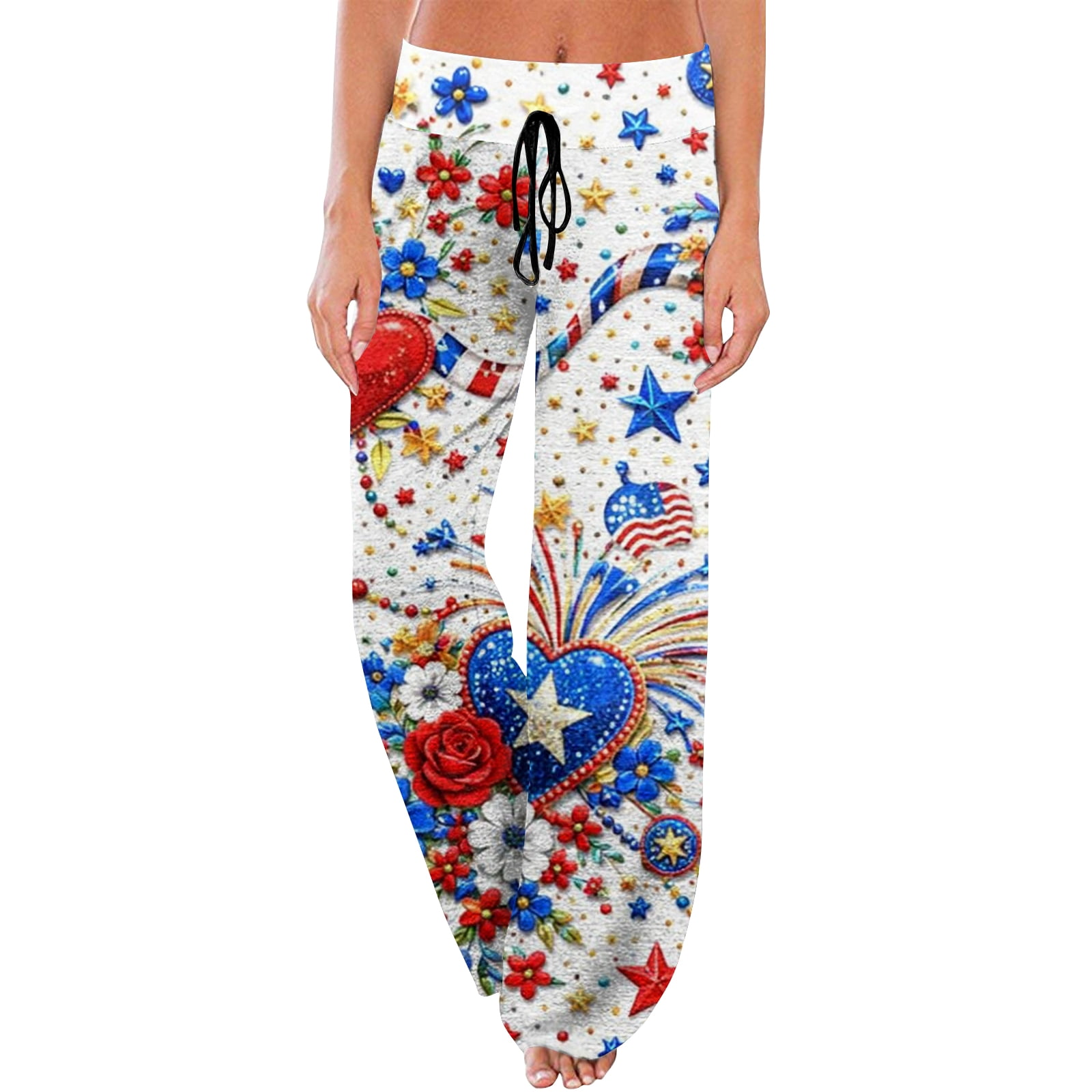Fgvctg Women's Independence Day Pajamas Oversized 4th Of July Wide Leg ...