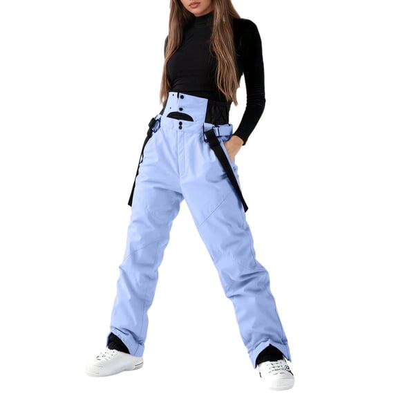 Fgvctg Women's Ski Bibs Snow Pants Thermal Insulated Overall Windproof ...