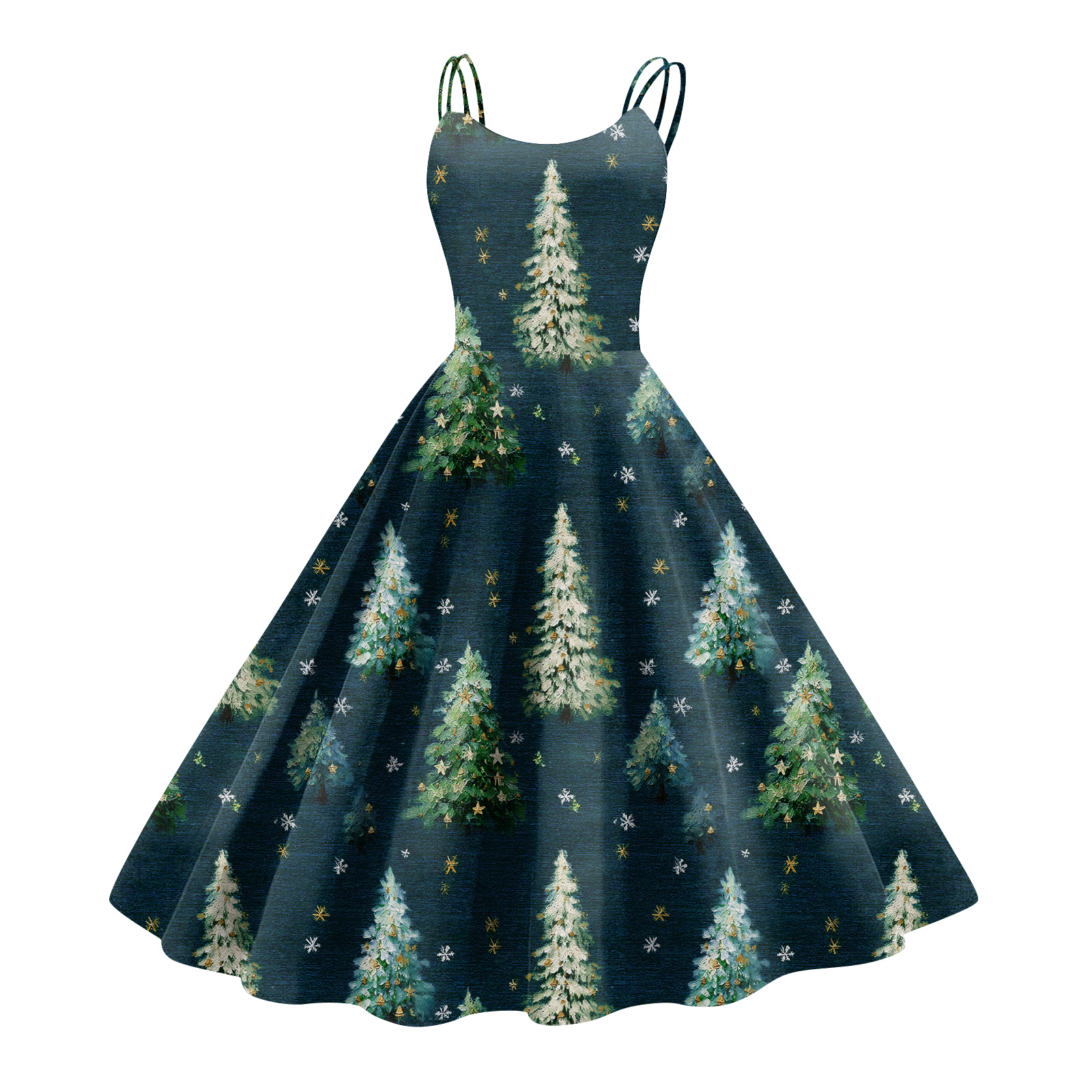 Fgvctg Womens Christmas Wedding Guest Dress Cocktail Church Cocktail ...