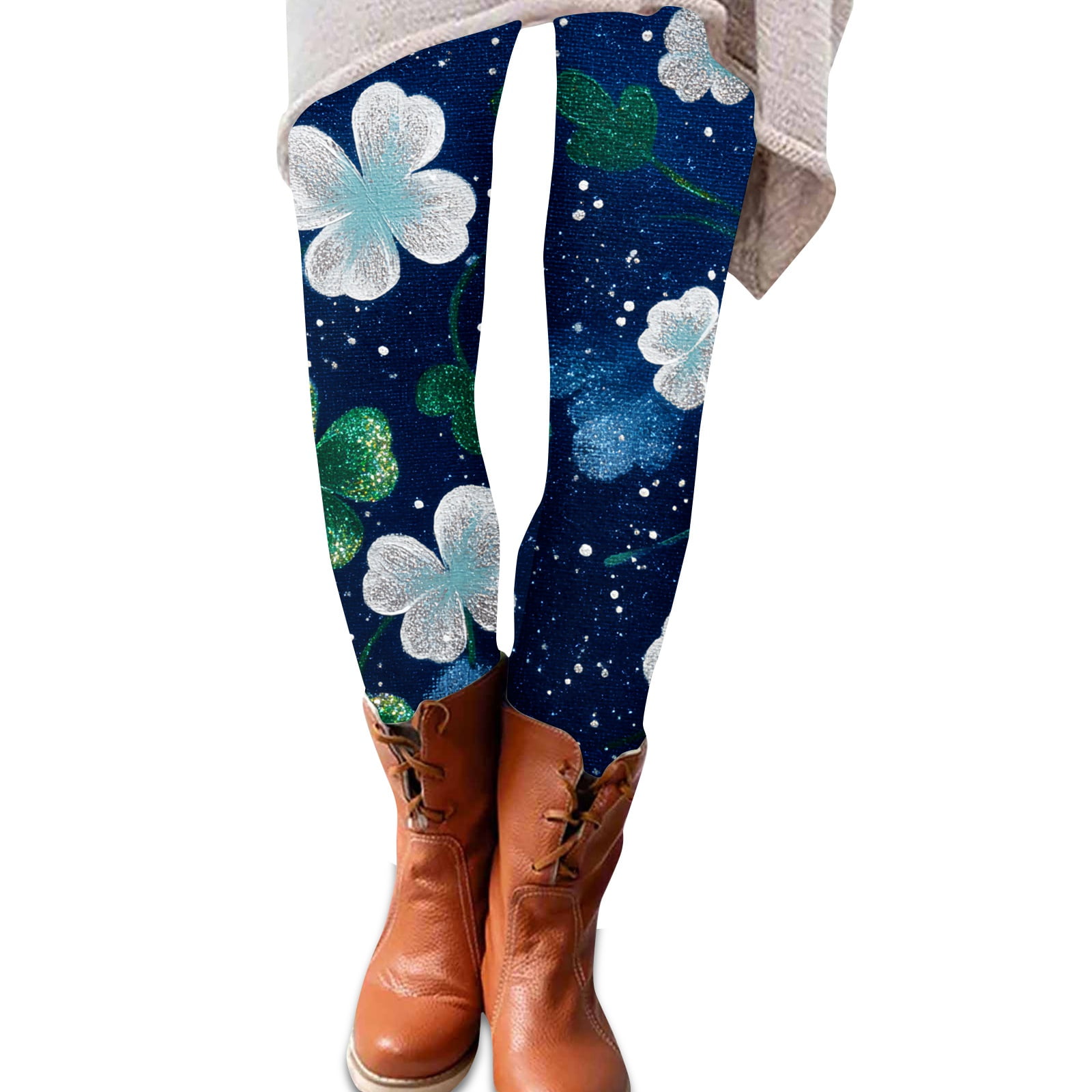Fgvctg Womens St. Patrick's Day Leggings Full Length Stretch Workout ...