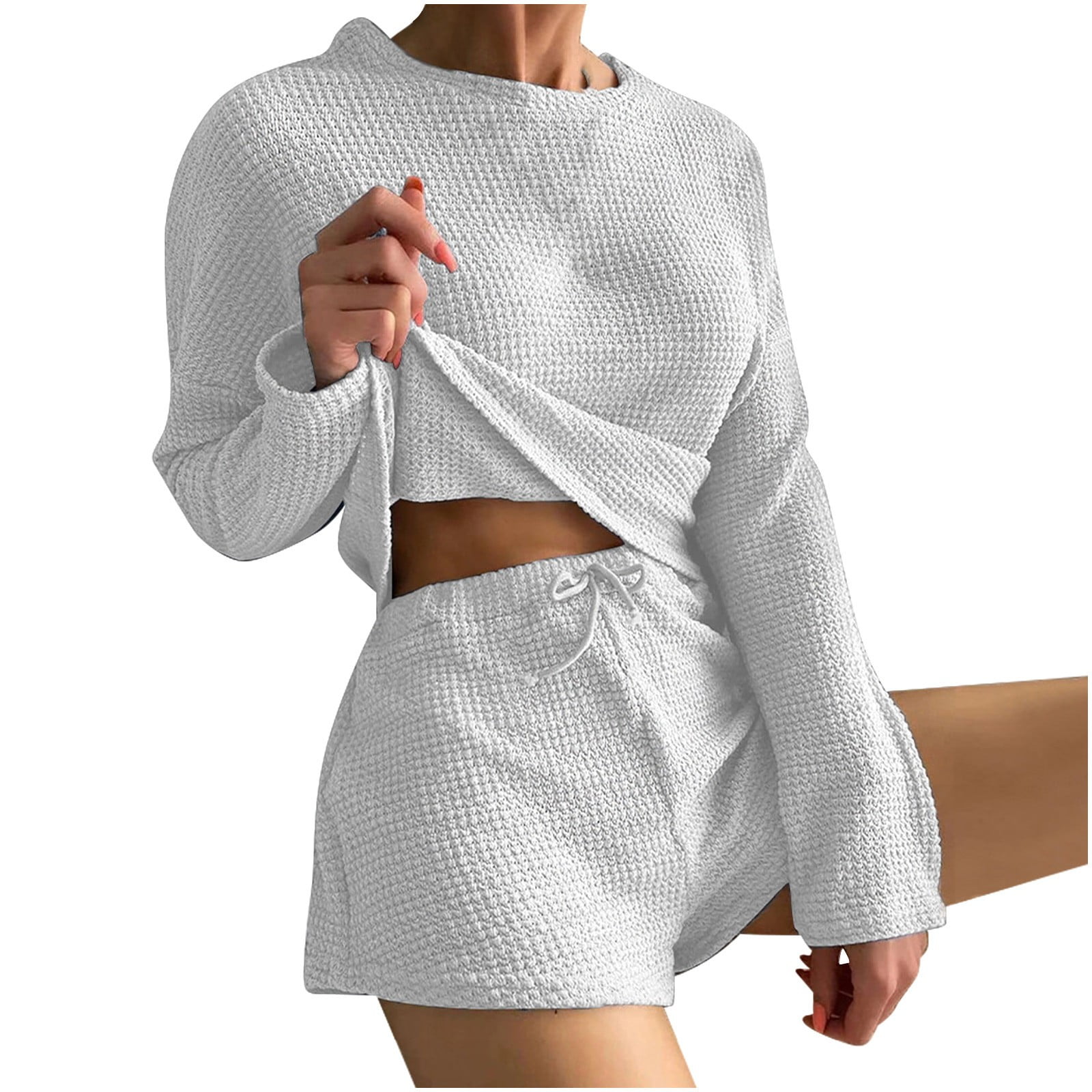 Fheaev Two Piece Lounge Sets For Women Casual Outfits 2 Piece Short ...