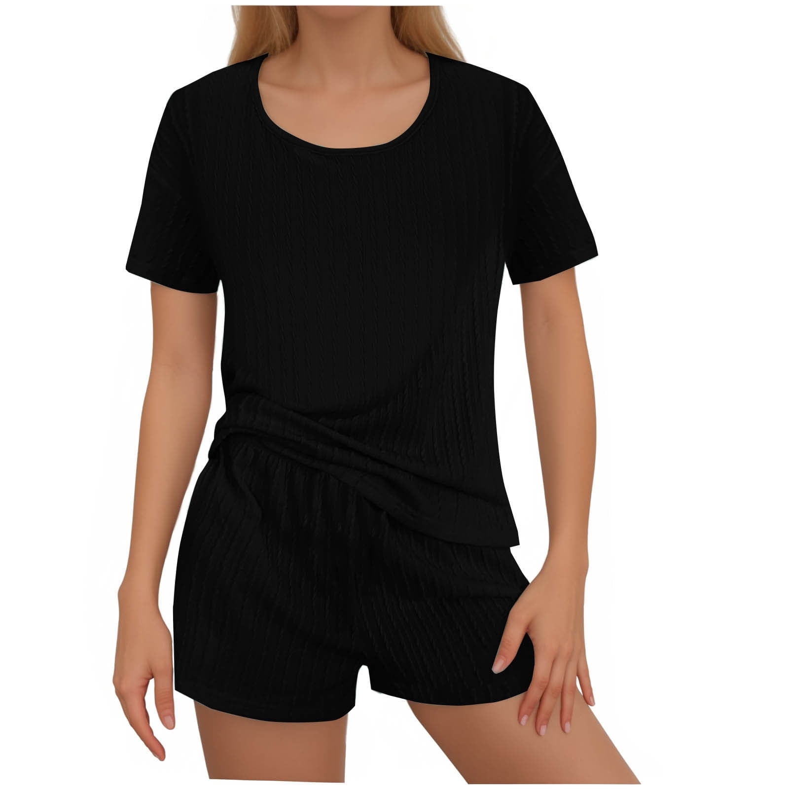 Fheaev Two Piece Sets For Women Casual Summer Outfits 2 Piece Short ...
