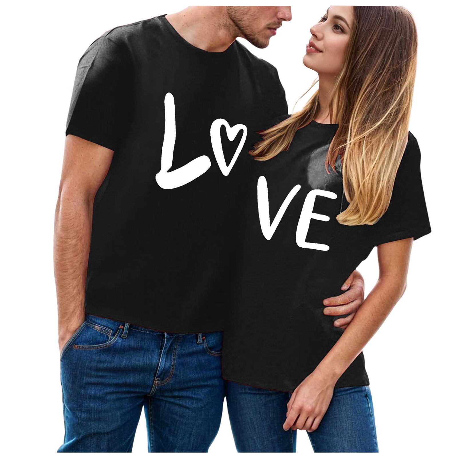 FhgihG Love Couples Shirts Matching Clothes Valentines Day Outfits ...