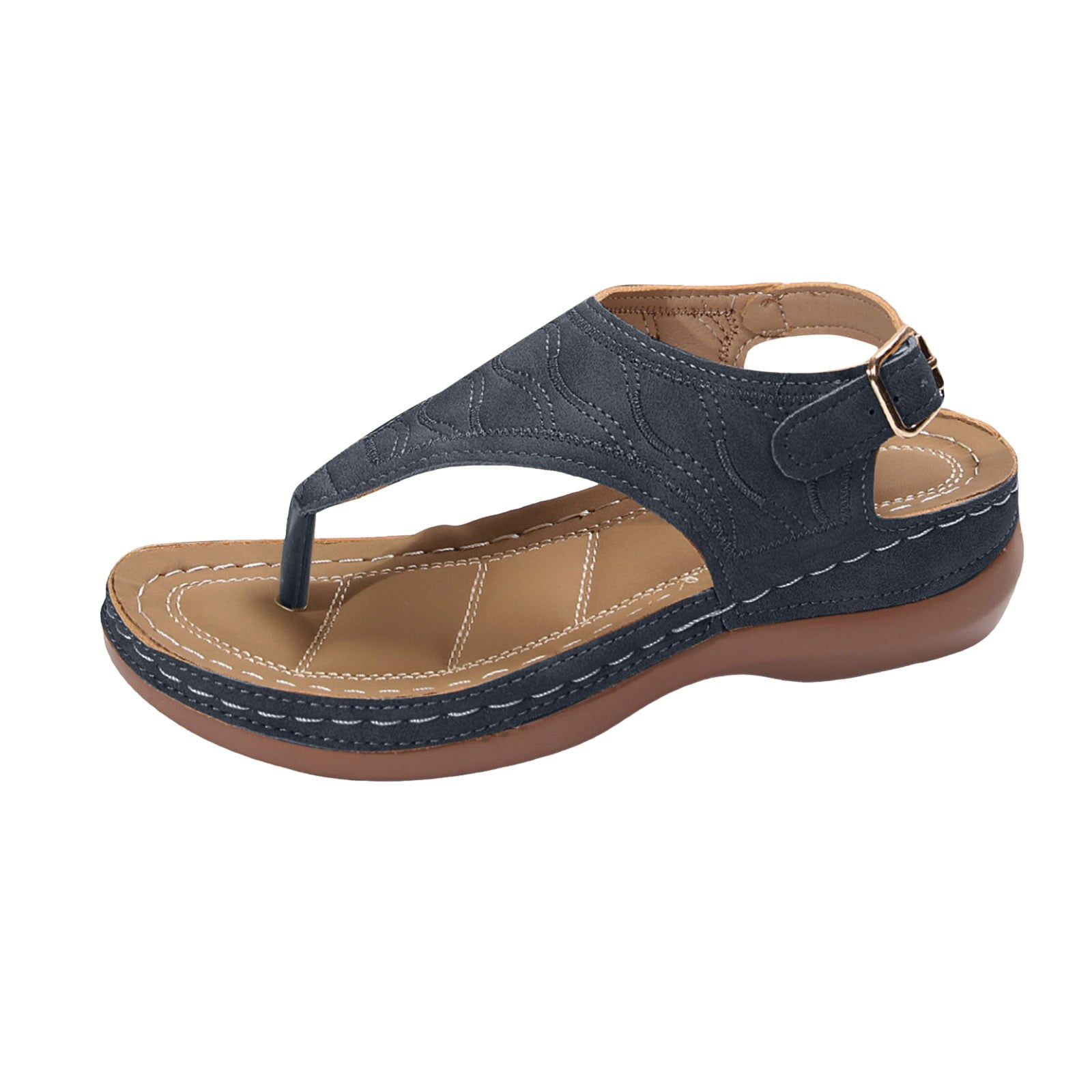 FhgihG Wide Width Platform Wedge Sandals For Women Summer Dressy Open ...