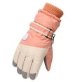 FhgihG Winter Outdoor Gloves for Teens, Windproof Warm Ski Mittens for ...