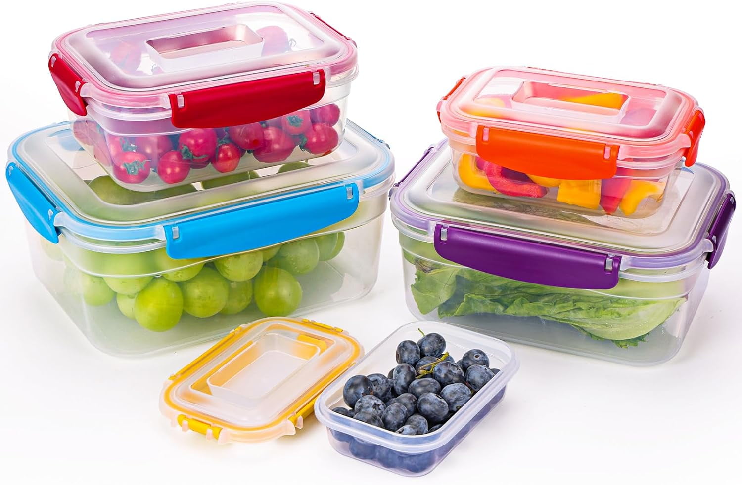 FhiFort 10pcs Food Storage Containers with Lids - Walmart.com