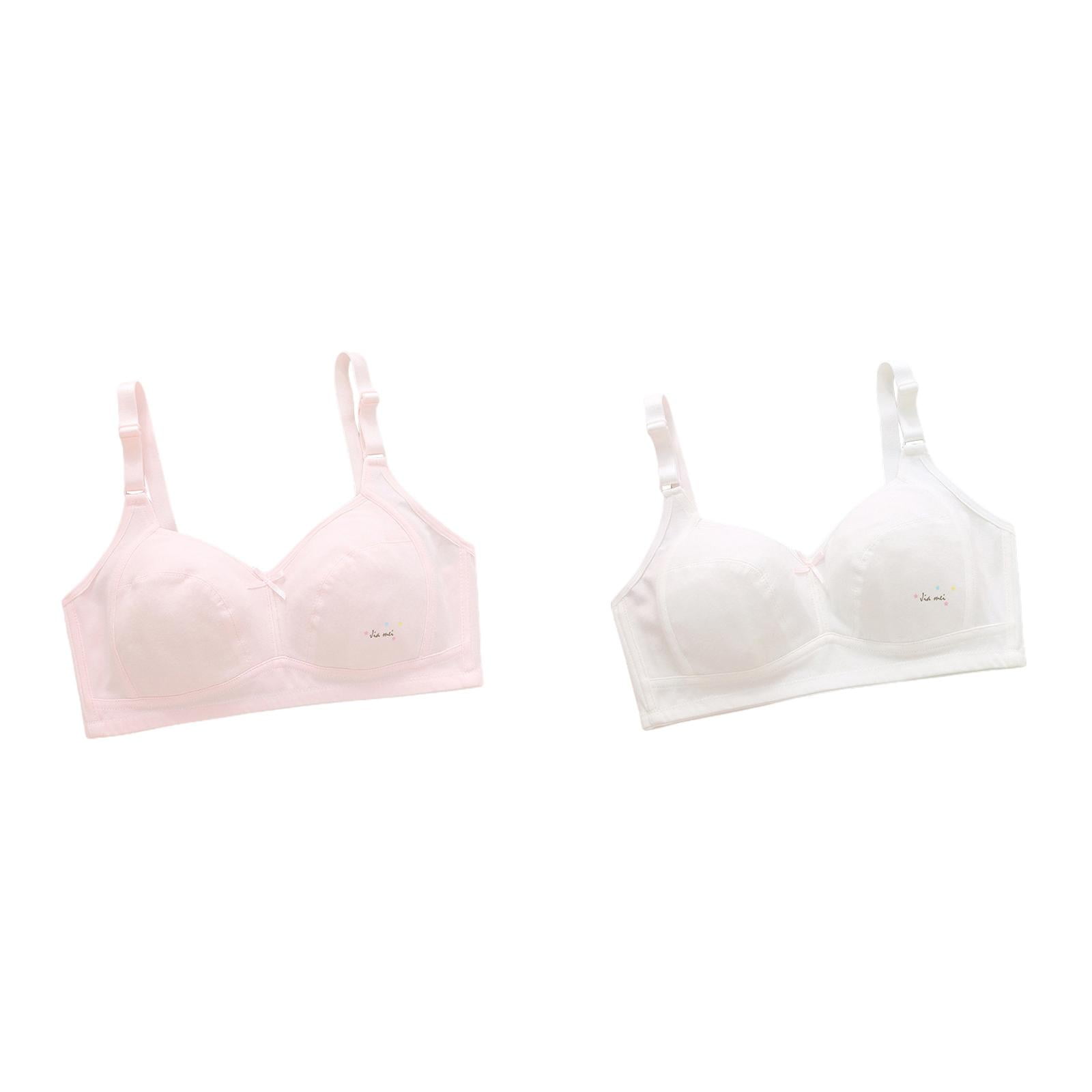 FhsagQ 2 Pack Girl Bralette Top Teen Girls Seamless Training Bras ...