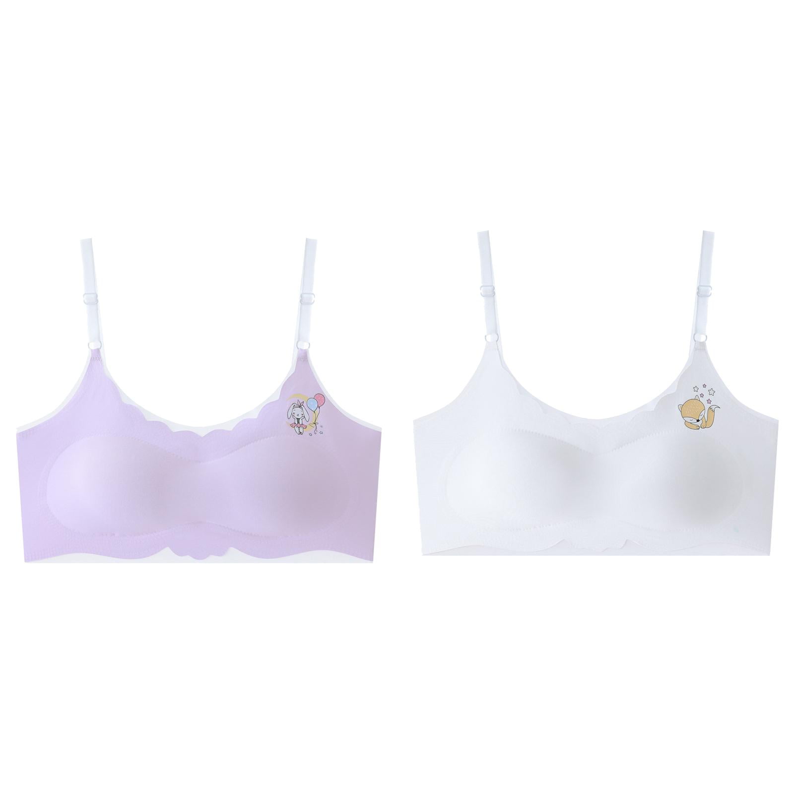 FhsagQ 2 Pack Girl's Bras 44Dd Kids Girls Underwear Bra Vest Children ...