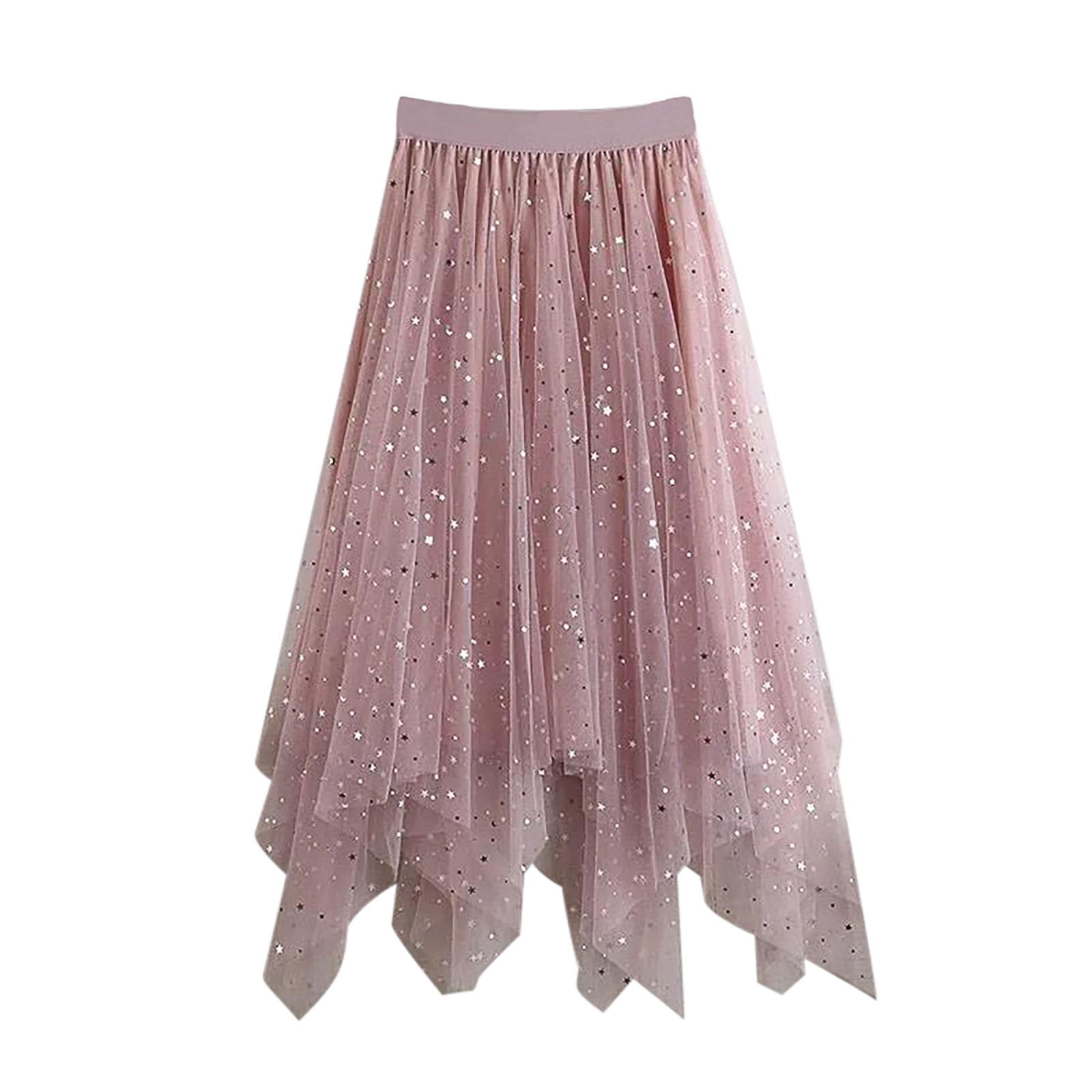 FhsagQ Skirt for Girls with Shorts Little Girls Kids Star Sequin Skirts ...