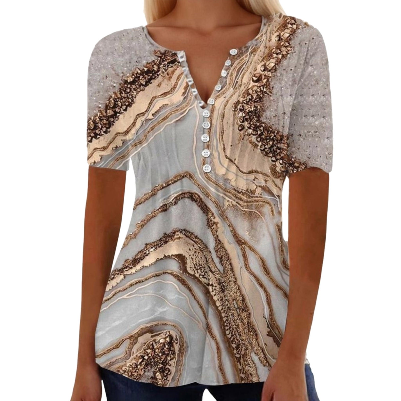Fhsagq Summer Female Sexy Tops Women Summer Spring Floral Print Cotton