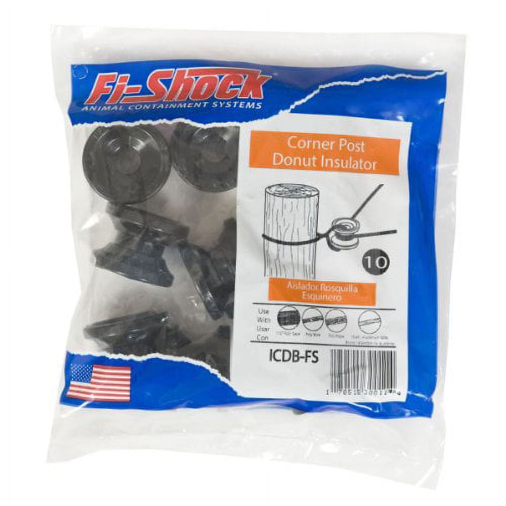 Fi- Shock ICDB-FS High Strain Corner And End Insulator, Black - Walmart.com