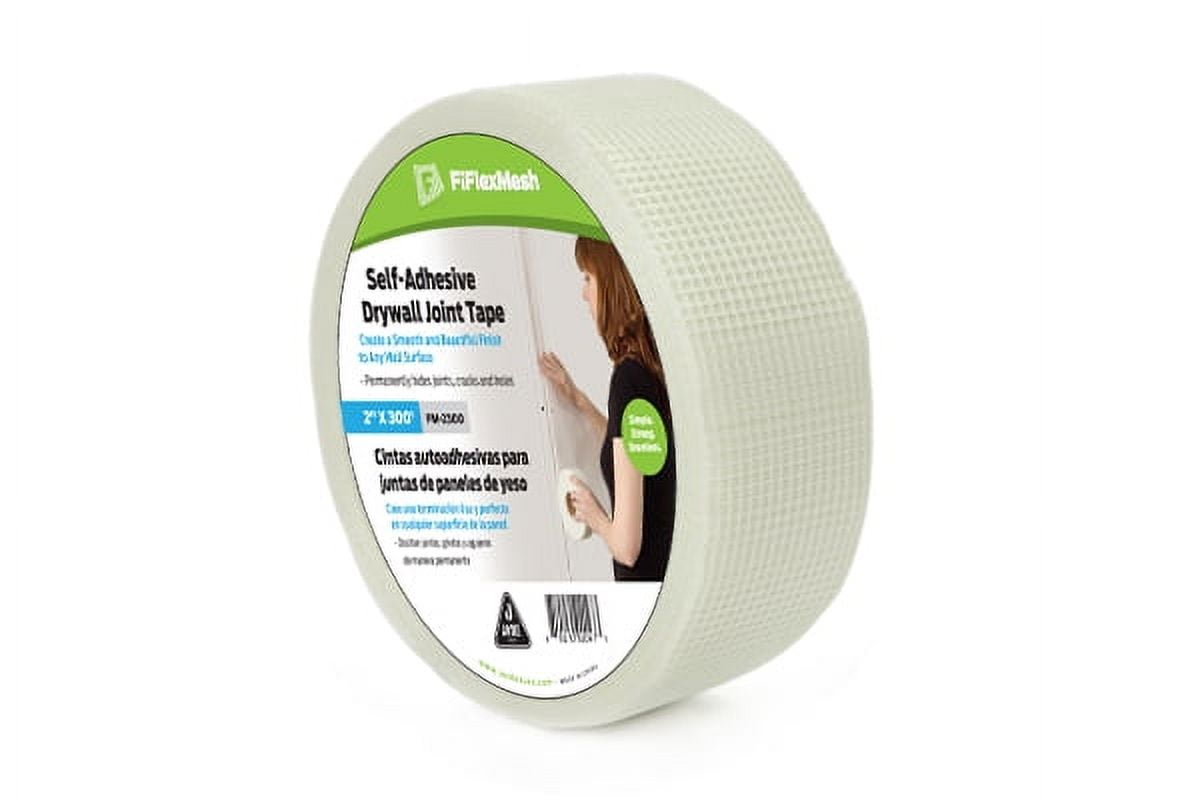 FiFlexMesh Fiberglass Drywall Mesh Tape 2"x150' white, 4Pk - Walmart.com