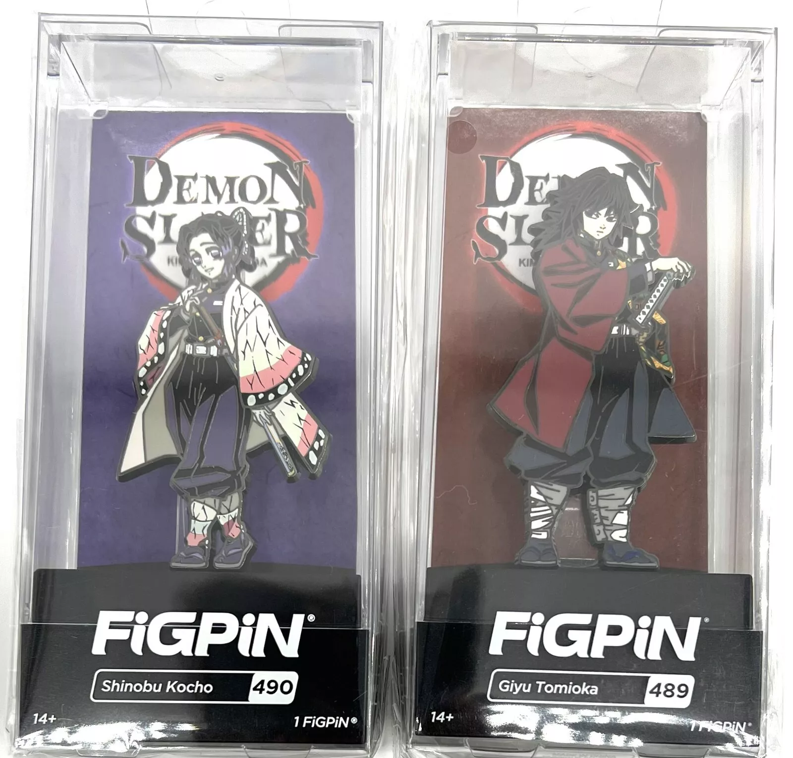 FiGPiN Demon Slayer: Kimetsu no Yaiba Giyu #489 & Shinobu #490 ...