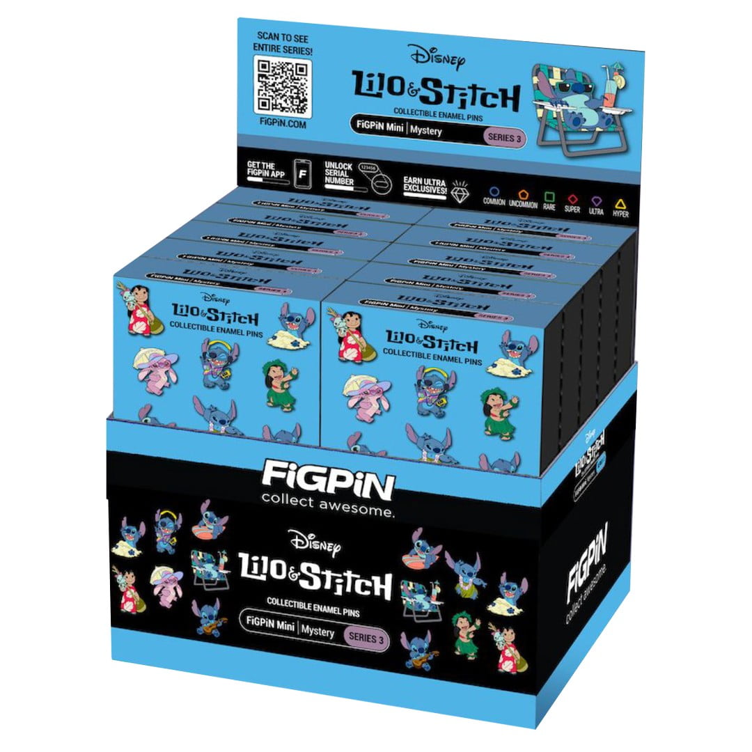 FiGPiN Lilo & Stitch Series 3 FiGPiN Mystery Mini Box of 10 - Walmart.com