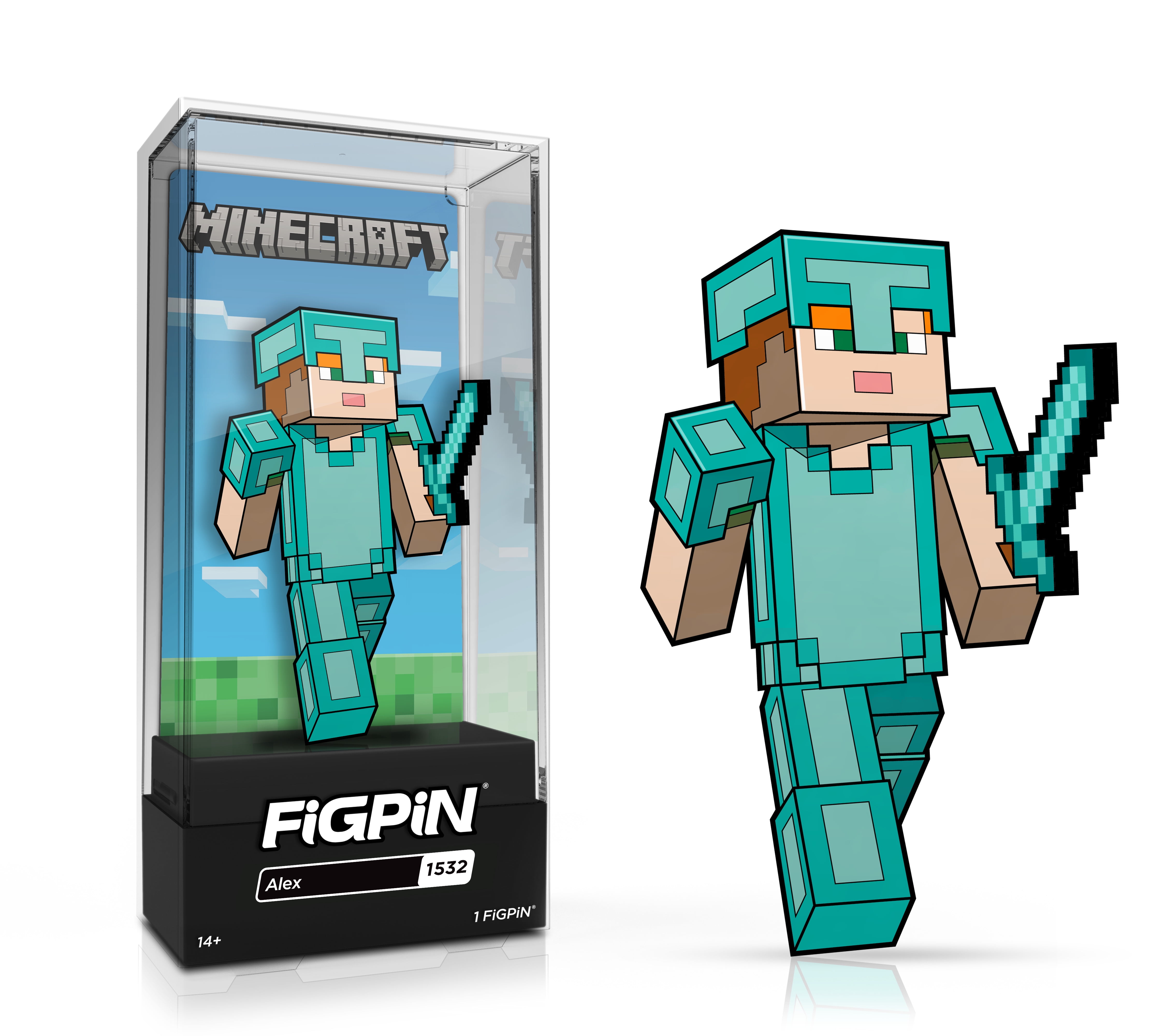 FiGPiN Minecraft Alex Collectible Enamel Pin (1532) - Walmart.com