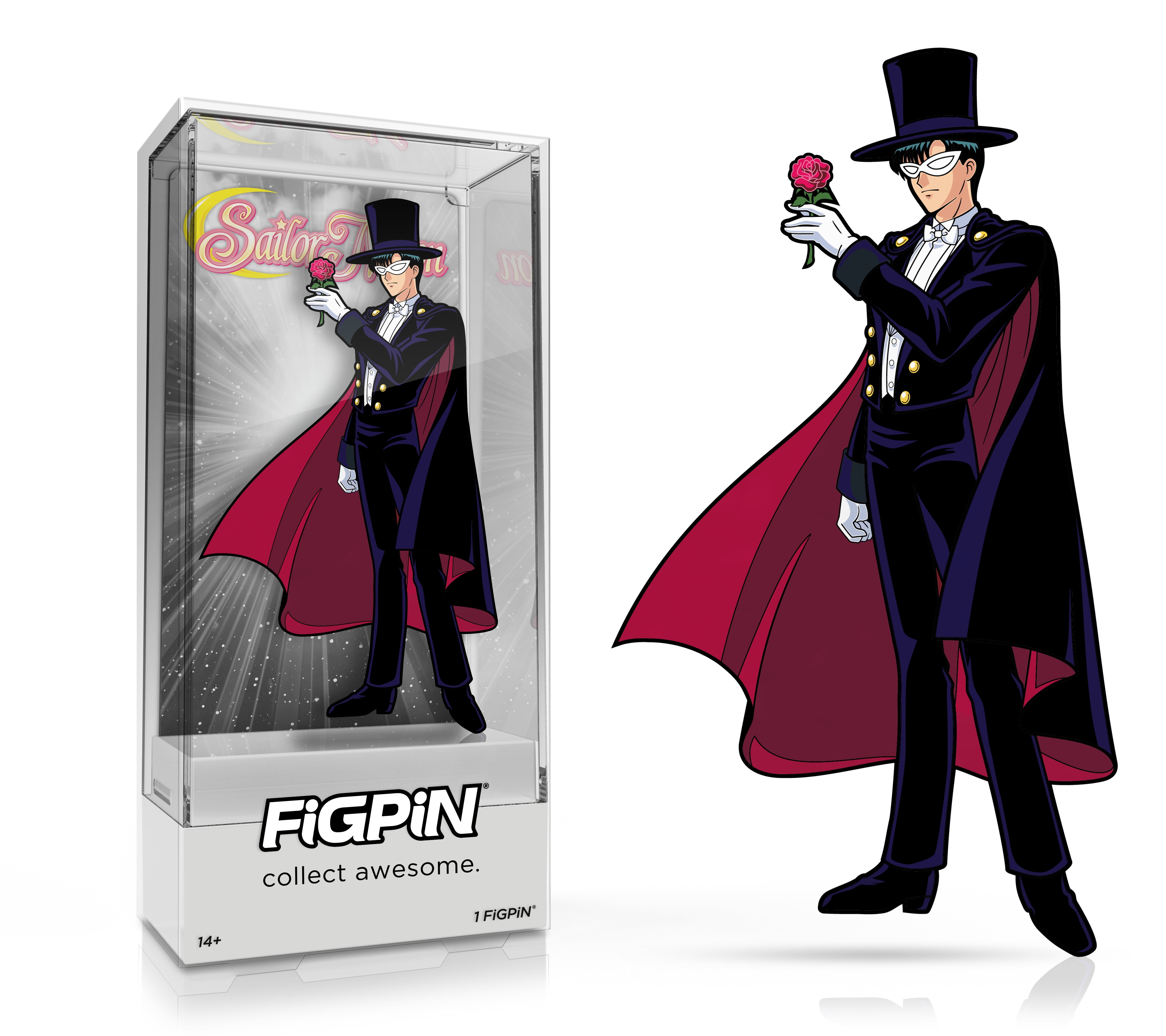 FiGPiN Sailor Moon - Tuxedo Mask Collectible Enamel Pin (1302 ...
