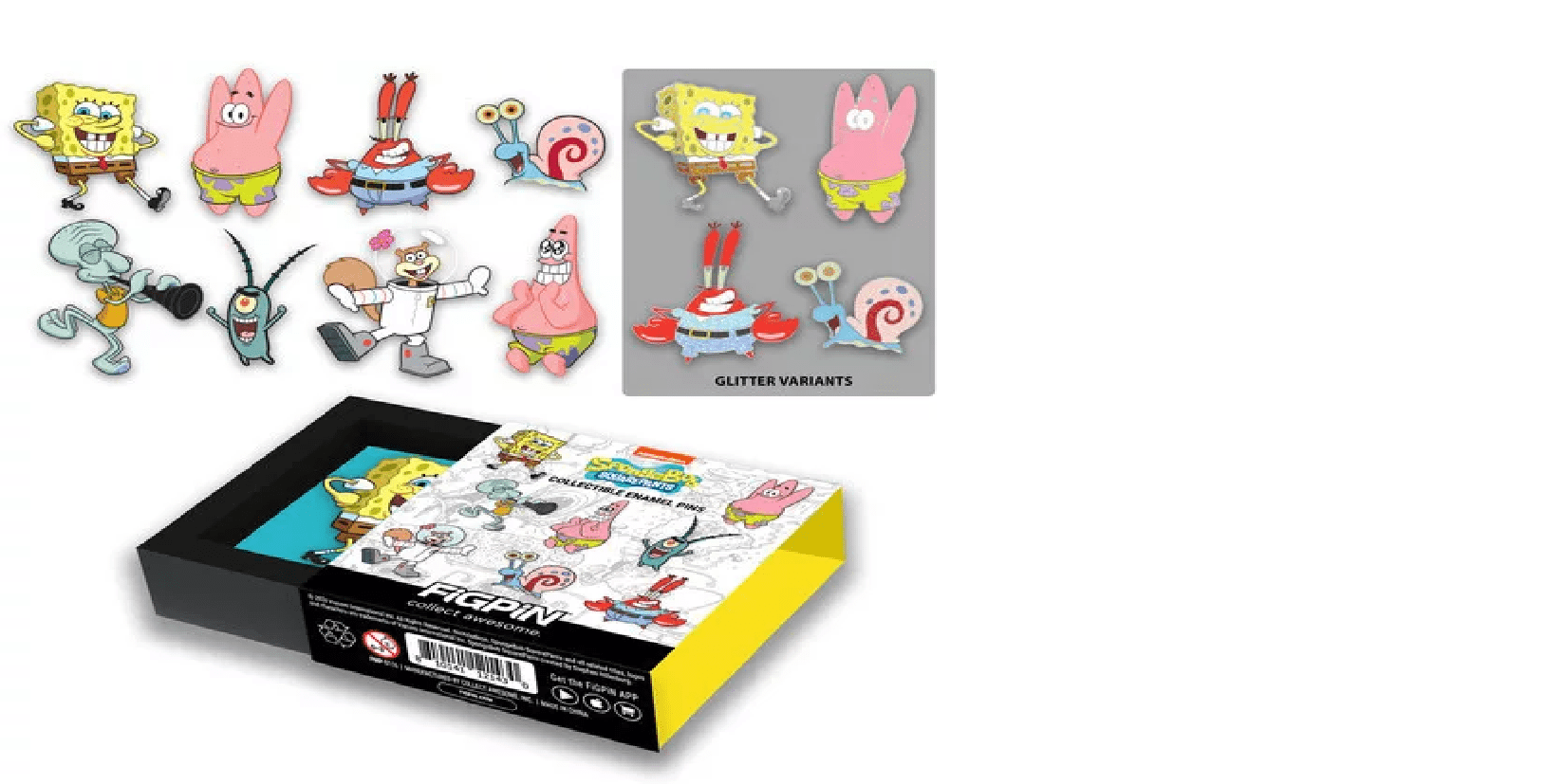 FiGPin - Mystery Mini Pin Series 1 - SpongeBob SquarePants - 1 Pin ...