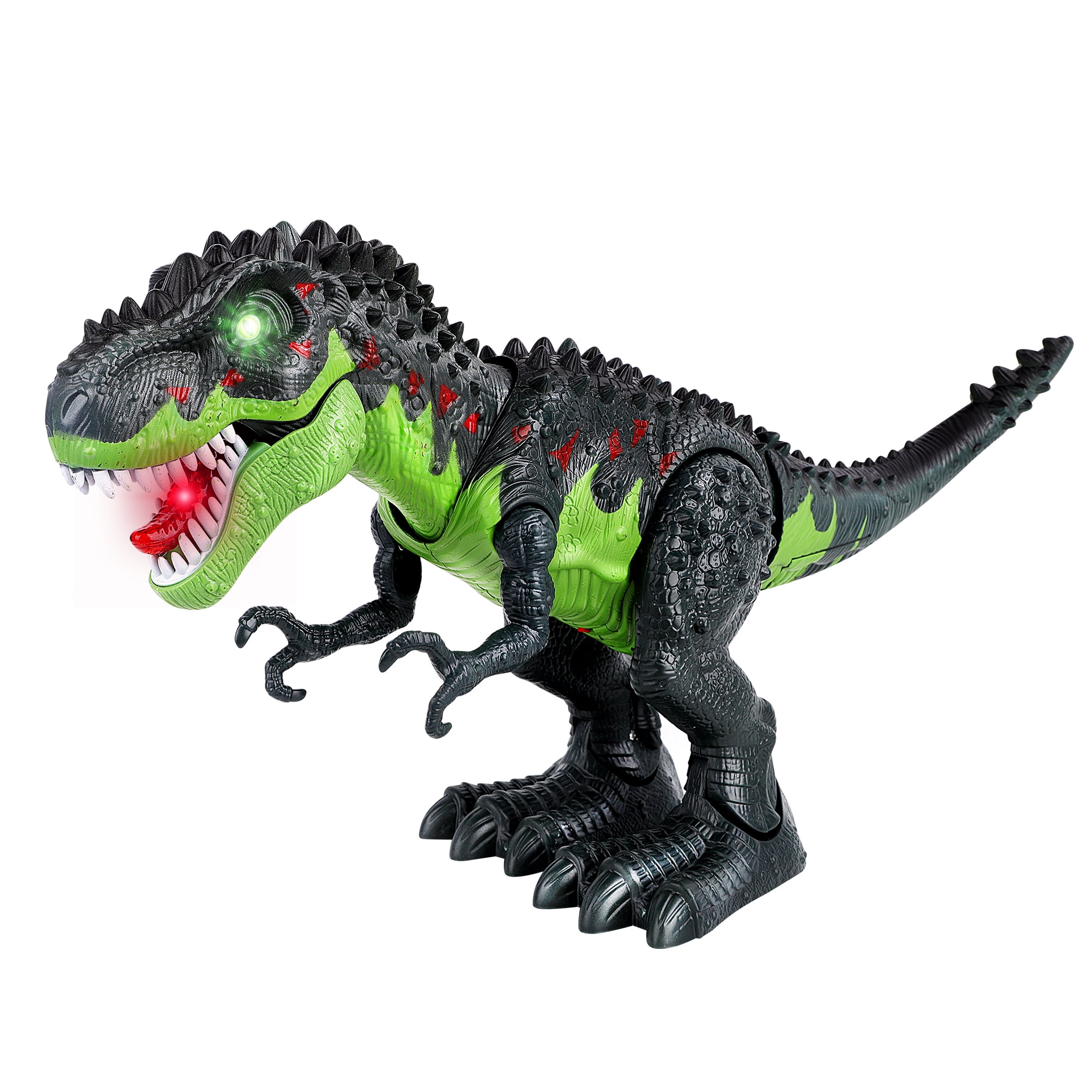 FiGoal Electronic Walking Dinosaur with LED Light, Realistic T-Rex ...