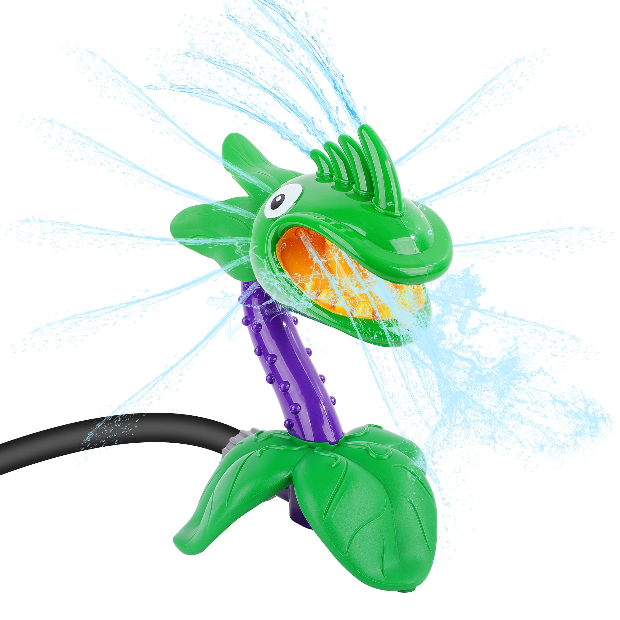FiGoal Kids Backyard Spinning Turtle Lawn Sprinkler, 6 Colorful Wiggle ...