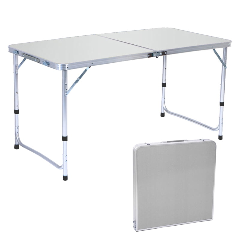 Fiabour Outdoor Folding Table Heavy Duty Aluminum Alloy Height ...