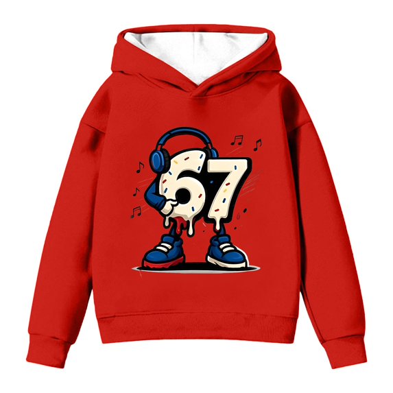 Fiaer Boys Girls Six Seven 67 Hoodies 6 7 Funny Slang Hooded ...