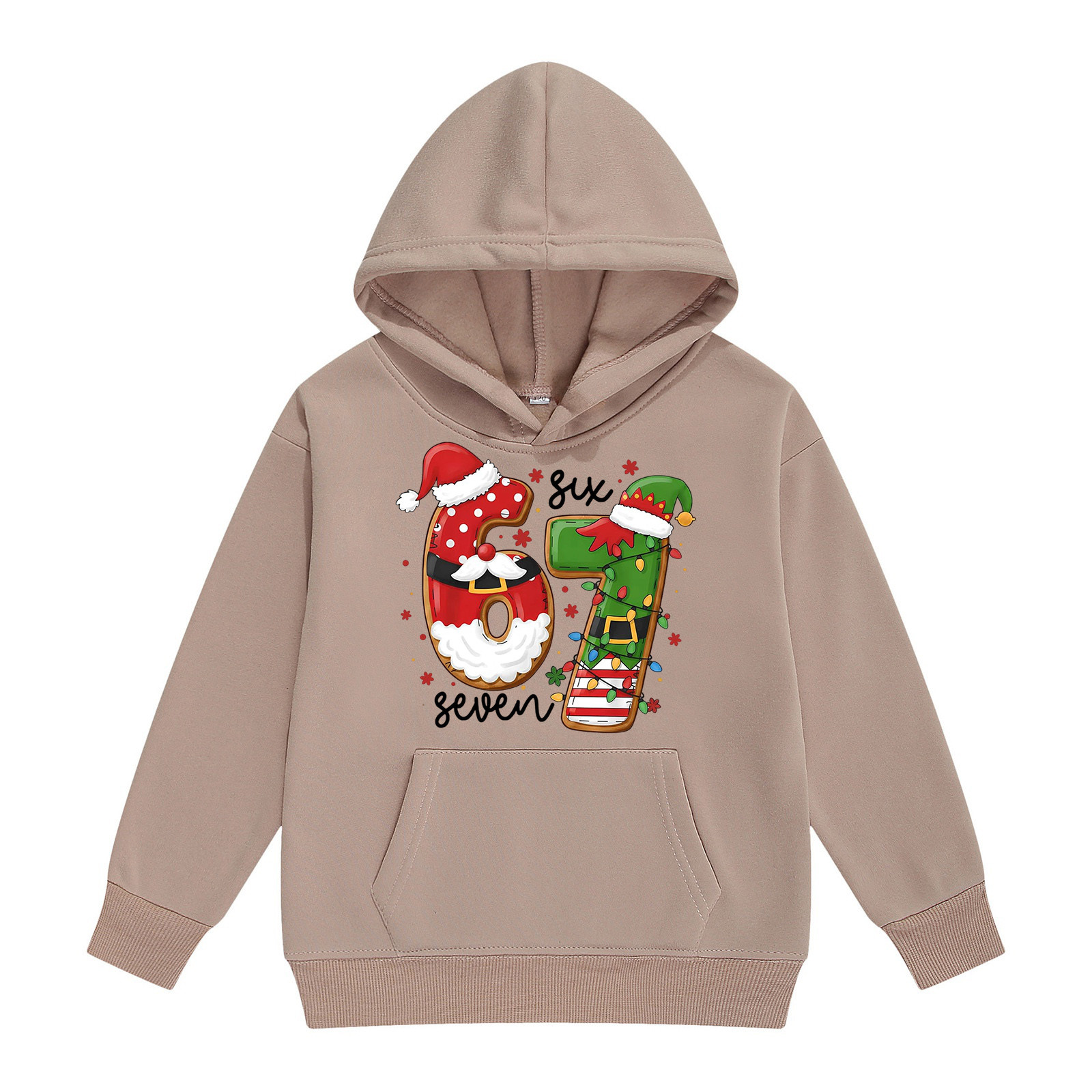 Fiaer Girls Boys Funny 67 Meme Gen Alpha Slang Hoodies for Kids Six ...