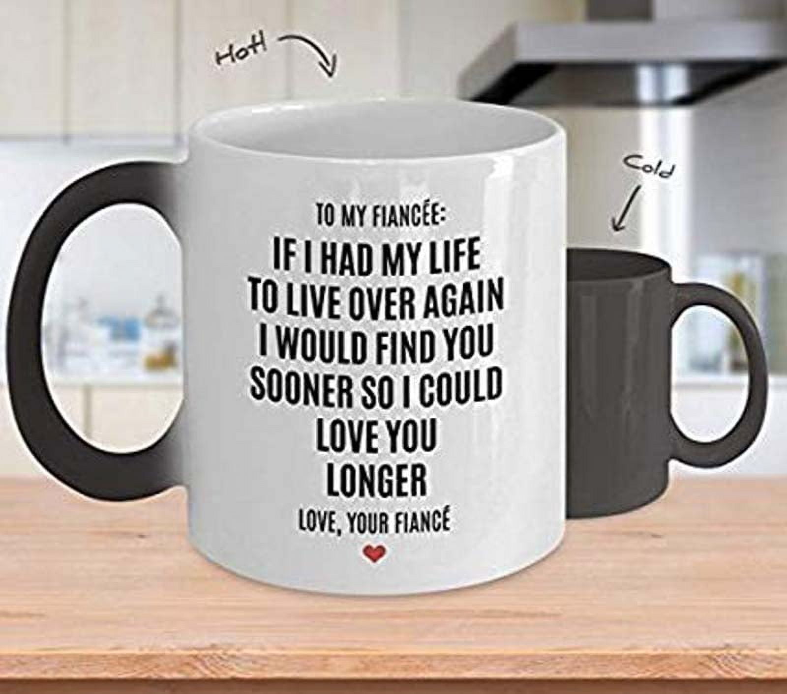 Fiancee Color Changing Mug - My Life - Funny Magical Appearing Morphing ...
