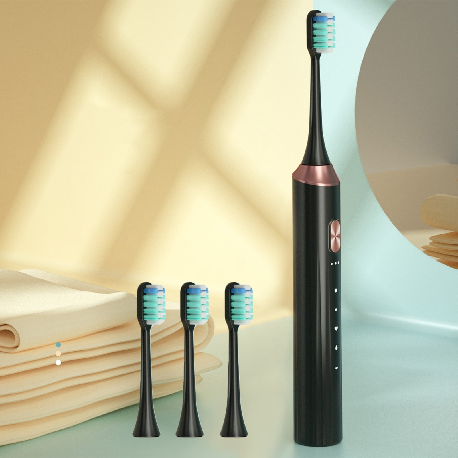 Fiaoirn USB Charging Electric Toothbrush, Electric Toothbrush With 4 ...