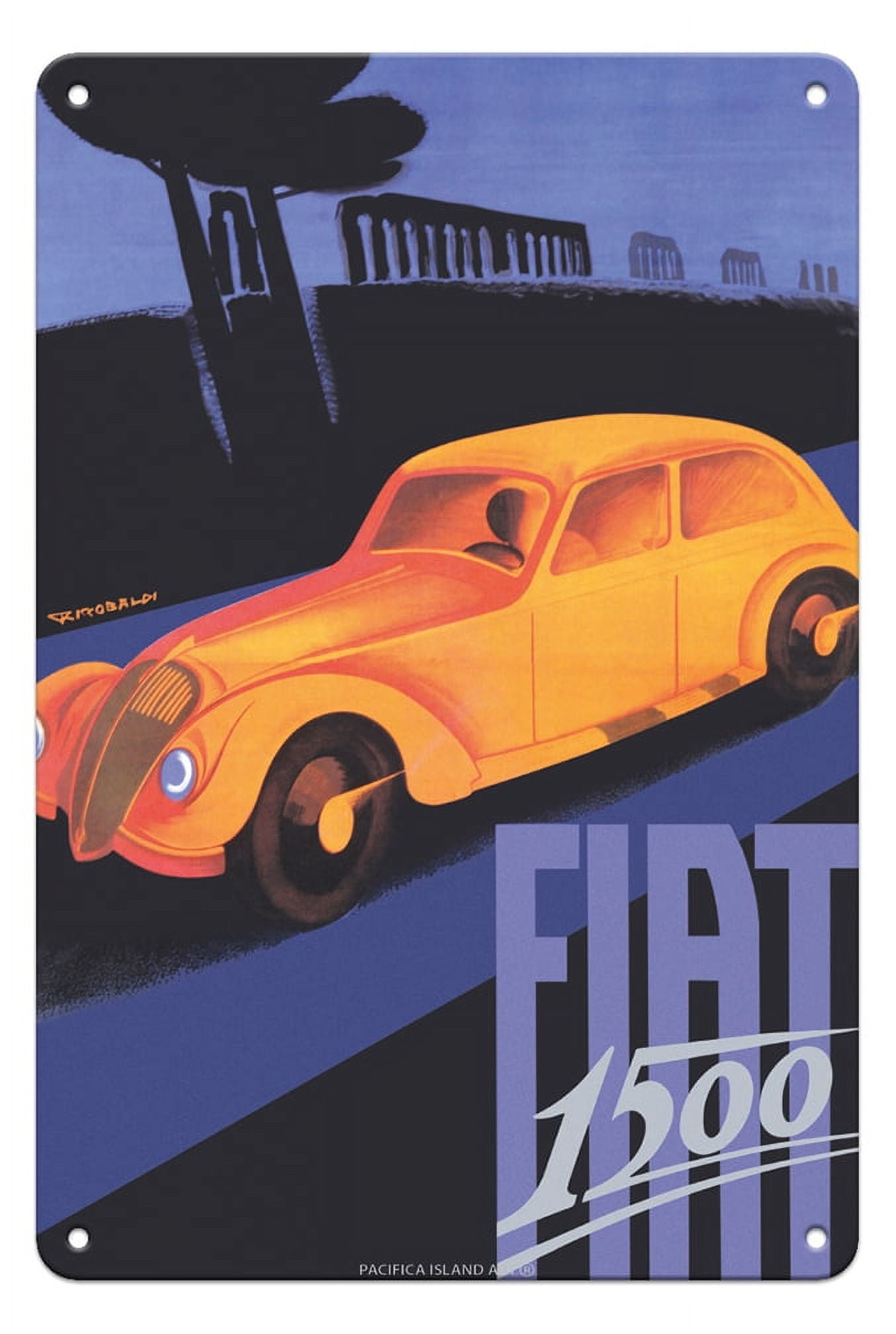 Fiat 1500 - The Appian Way (Ancient Rome Road) - Vintage Car Racing ...