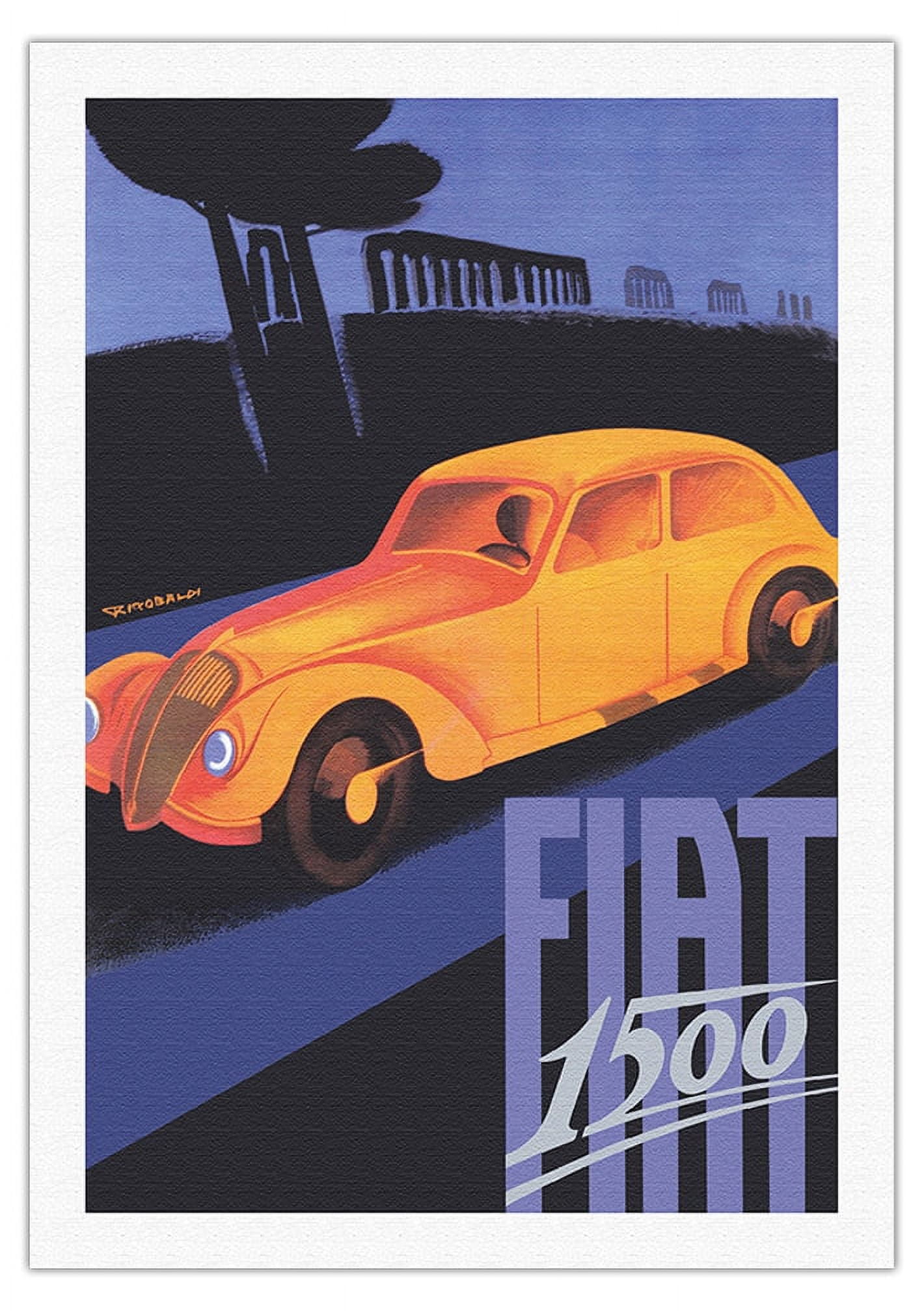 Fiat 1500 - The Appian Way (Ancient Rome Road) - Vintage Car Racing ...