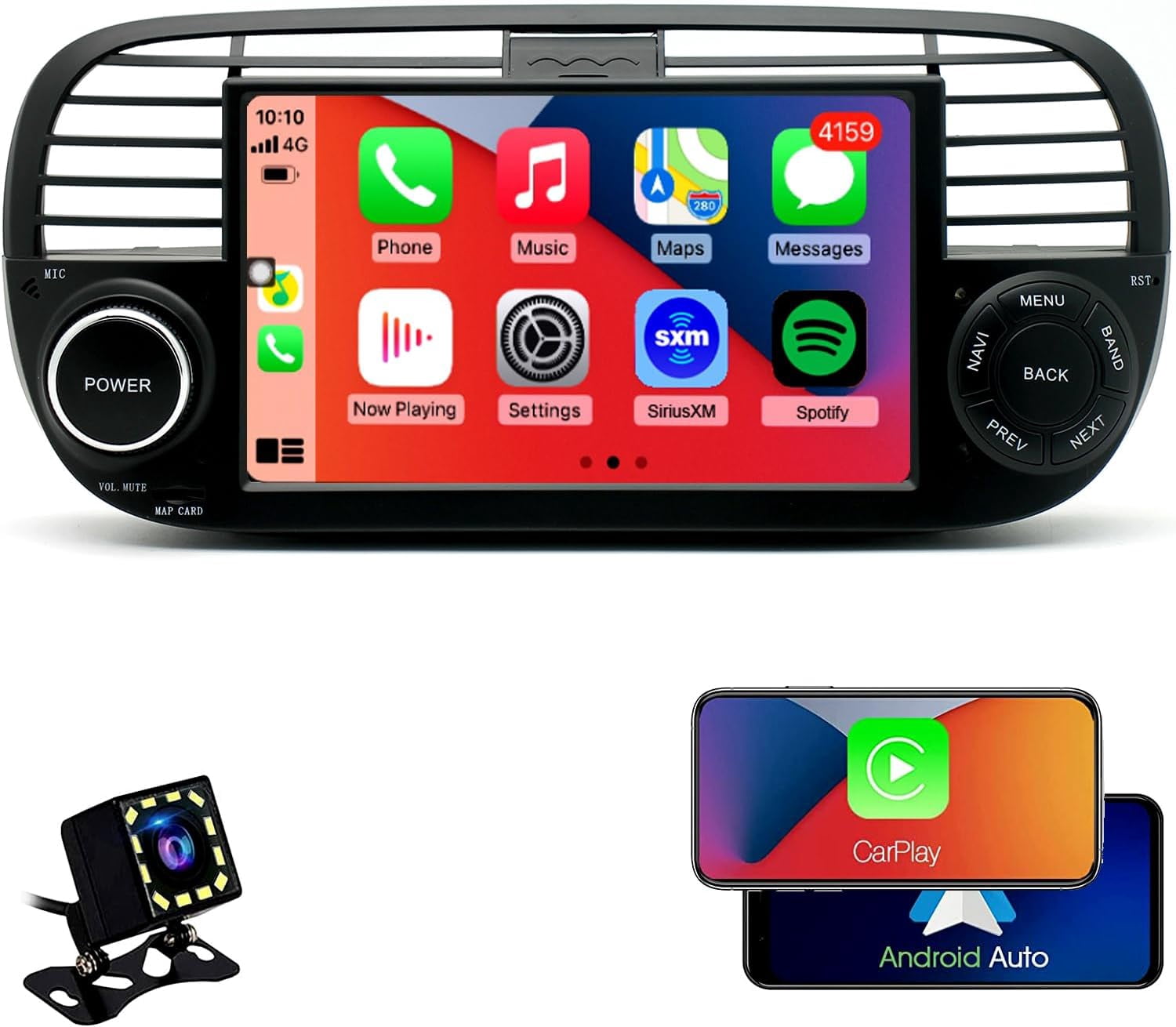 for Fiat 500 500C 500L 500E Radio Upgrade 2012-2015,Android Stereo ...