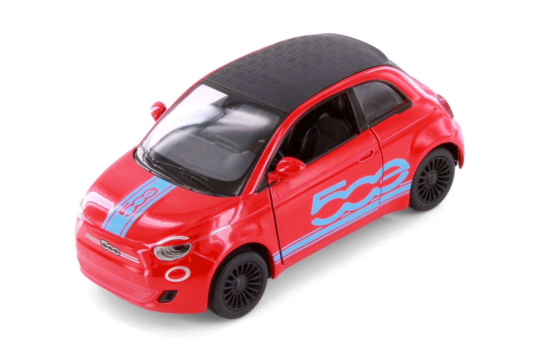 Fiat 500e Livery Edition, Red - Kinsmart 5440DF - 1/28 Scale Diecast ...