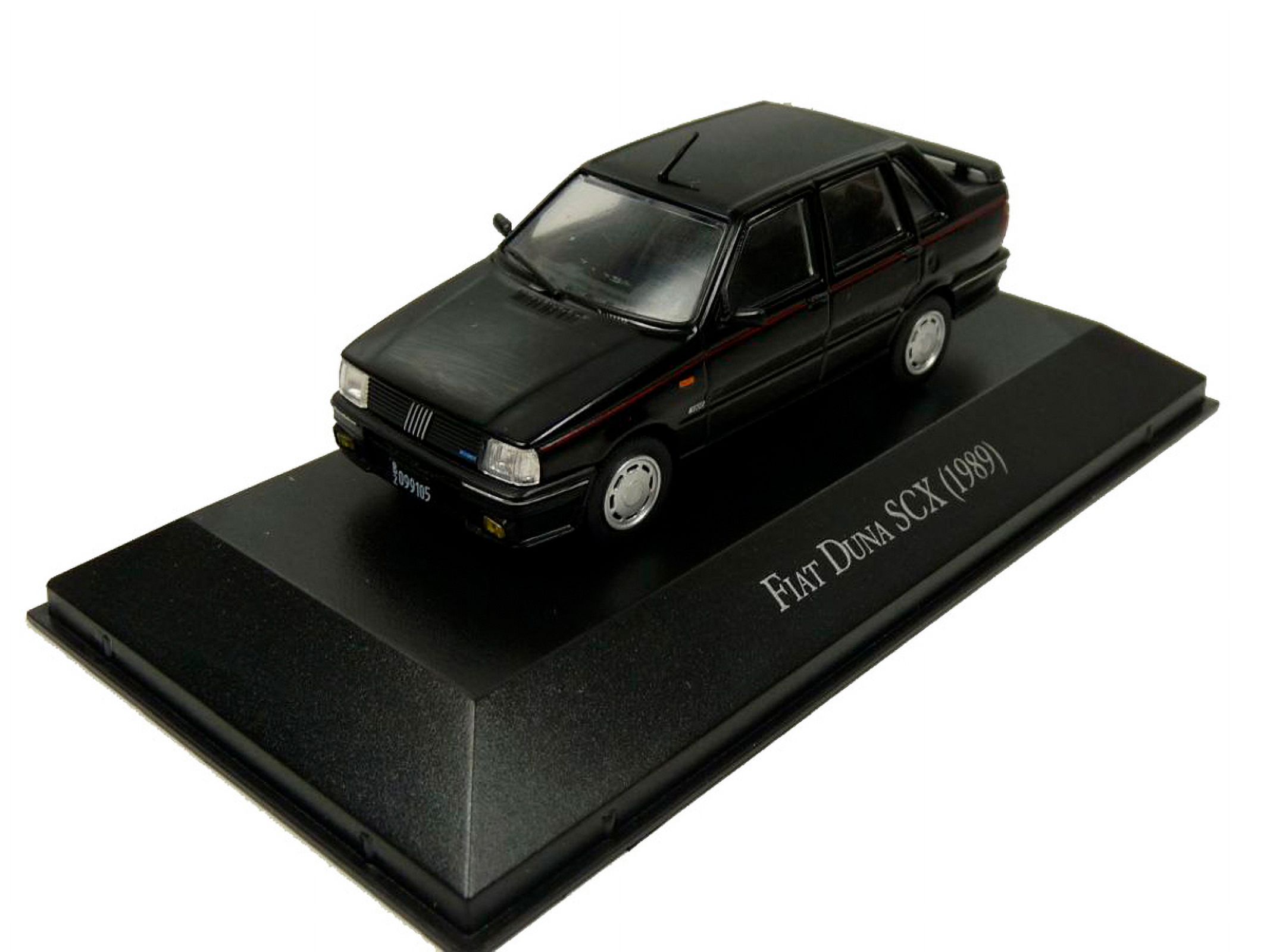 Fiat Duna SCX (1989) 1:43 scale Diecast Model Car in Black by Ex Mag ...