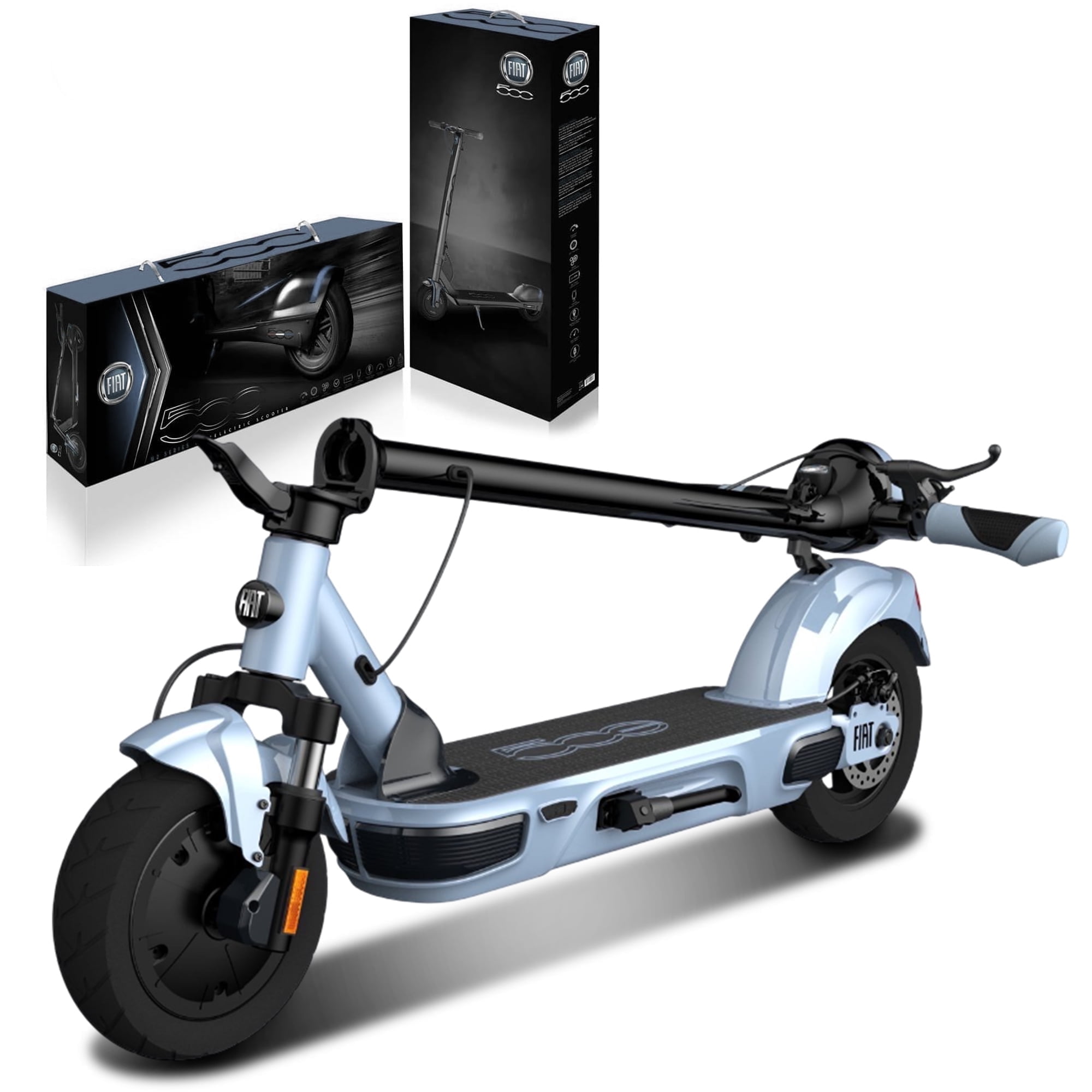 Fiat 500W Electric Scooter, Foldable Scooter for Adults with 10 ...