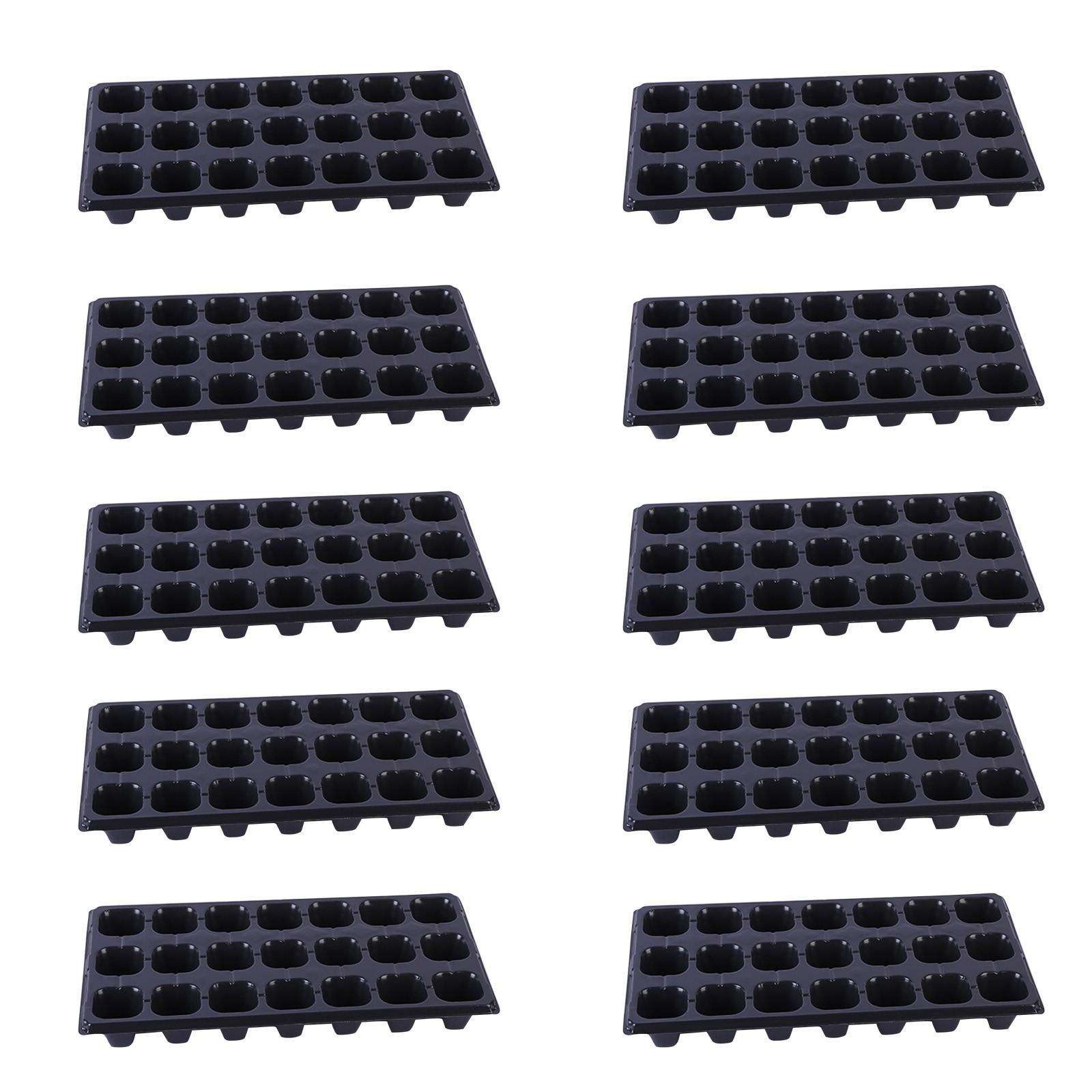 Fiaya Women 21 Cell Nursery Plug Tray, 10 Pcs Plastic Seedling Starting ...