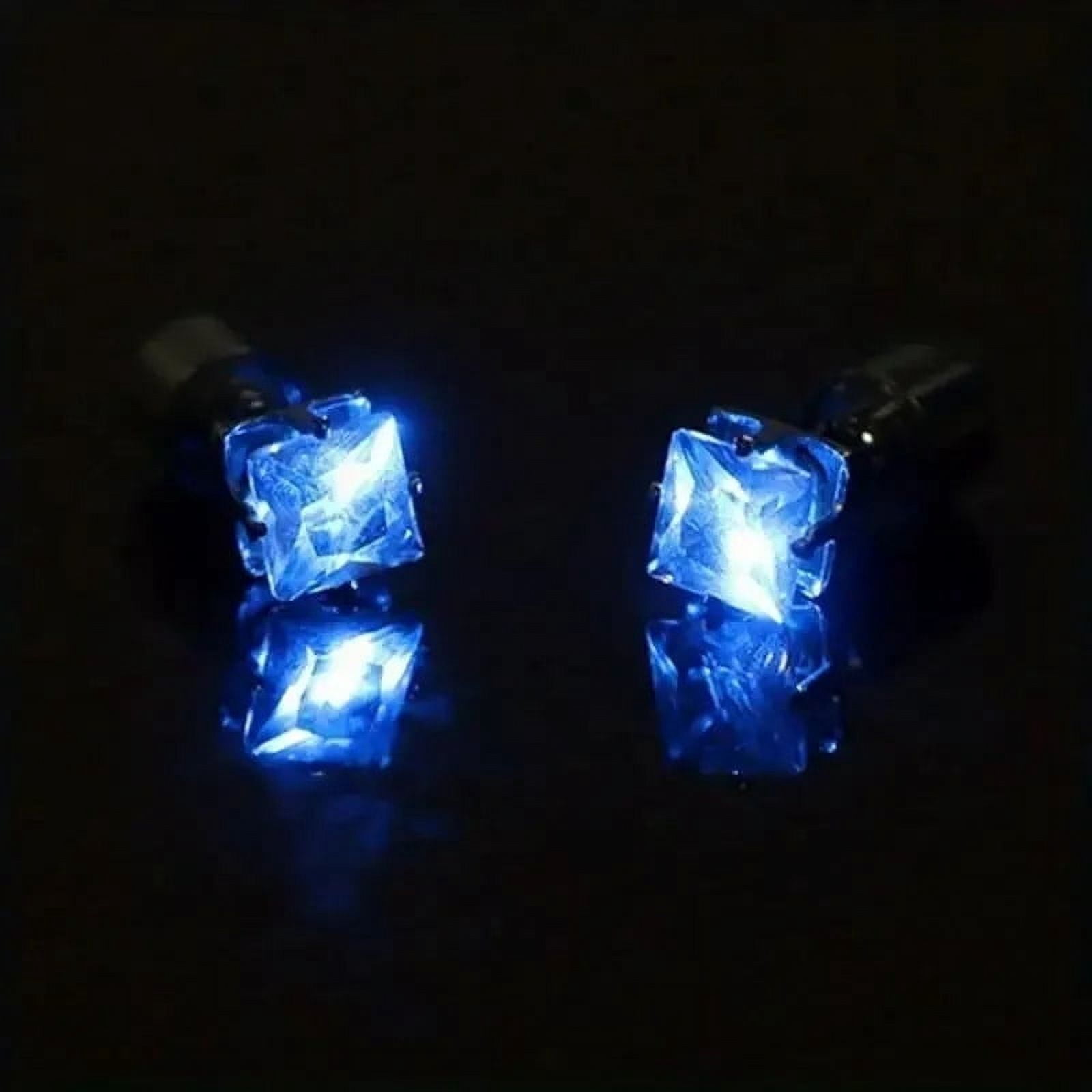 Fiaya Women LED Light Up Earrings, 1 Pairs Bright Stylish Glow Studs ...