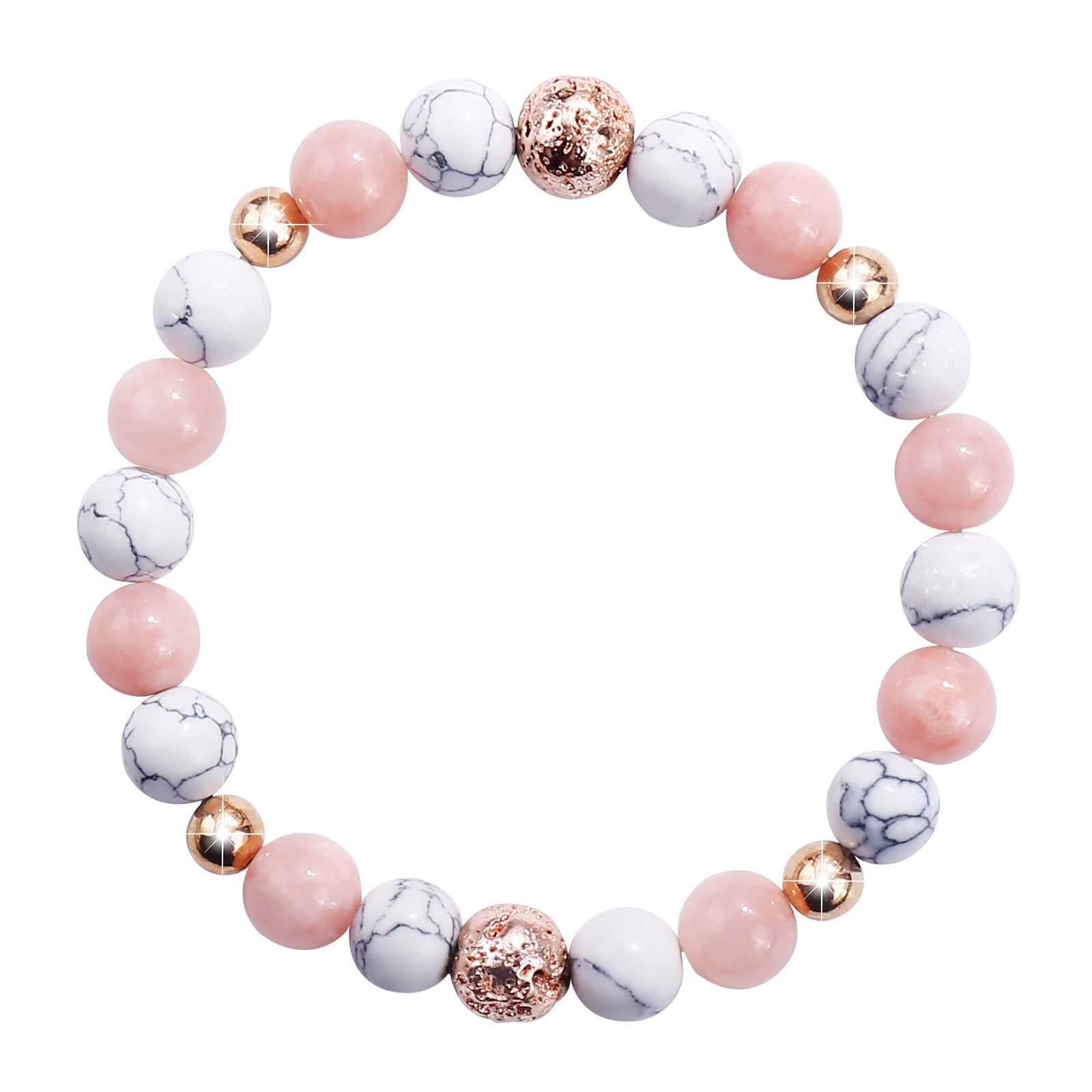 Fiaya Women Natural Crystal Stone Healing Bracelet, 1Pc Adjustable ...