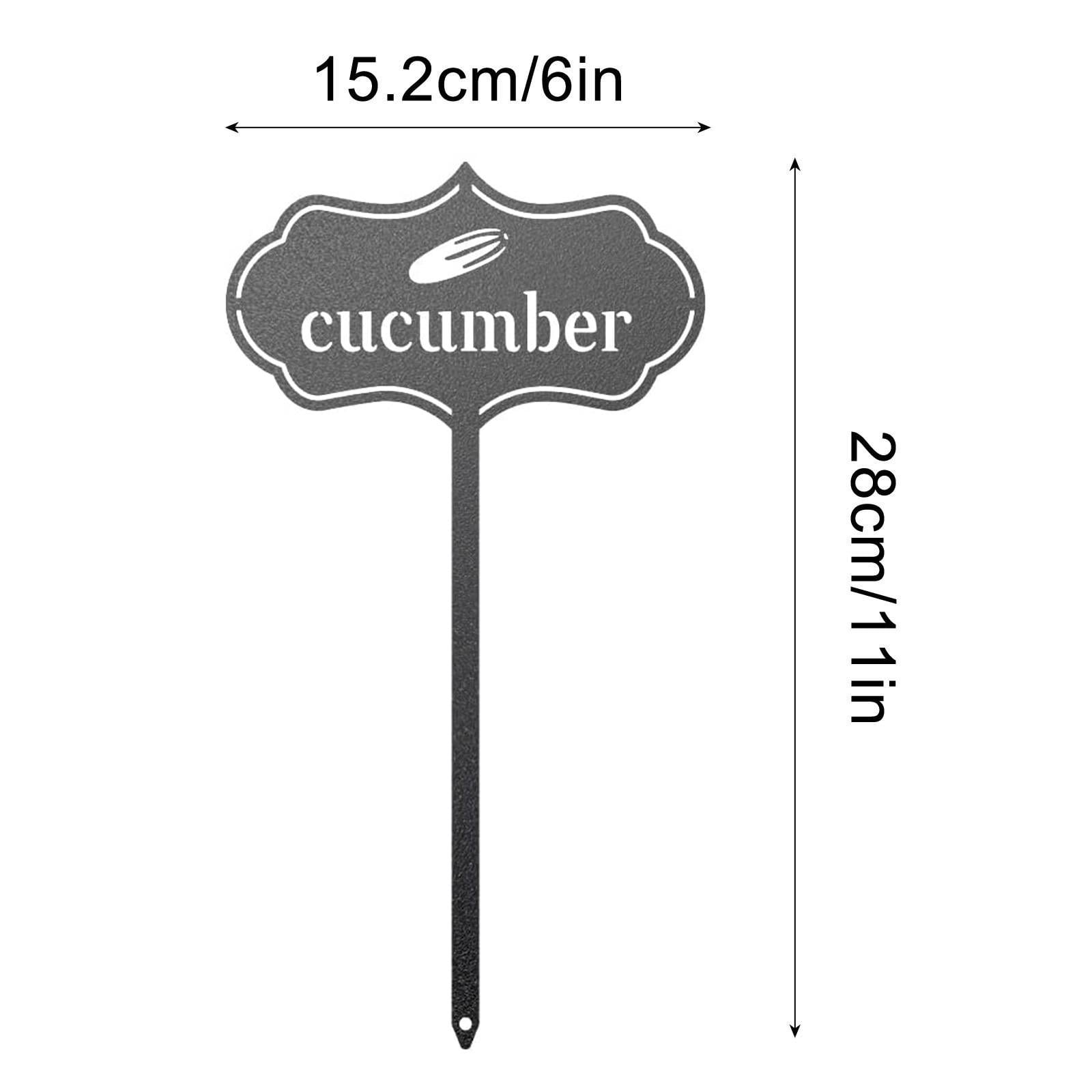 Fiaya Women Plant Markers Seed Tags, 1Pc Metal Fruit Vegetable Name ...