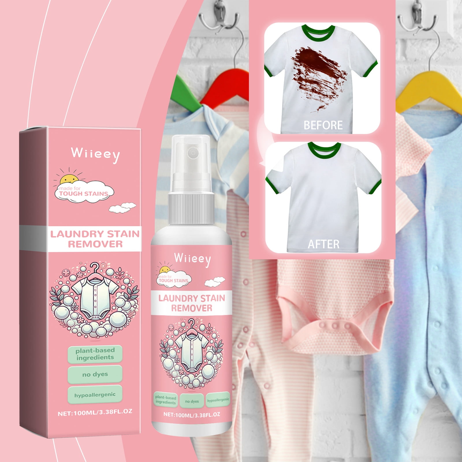 Fiaya Women Powerful Stain-removing Laundry Dry-cleaning Spray, Laundry ...