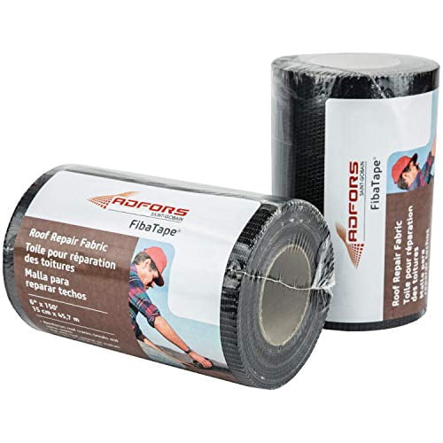 FibaTape FDW6598-U 6 in x 150 ft Roof Fabric, Black - Walmart.com