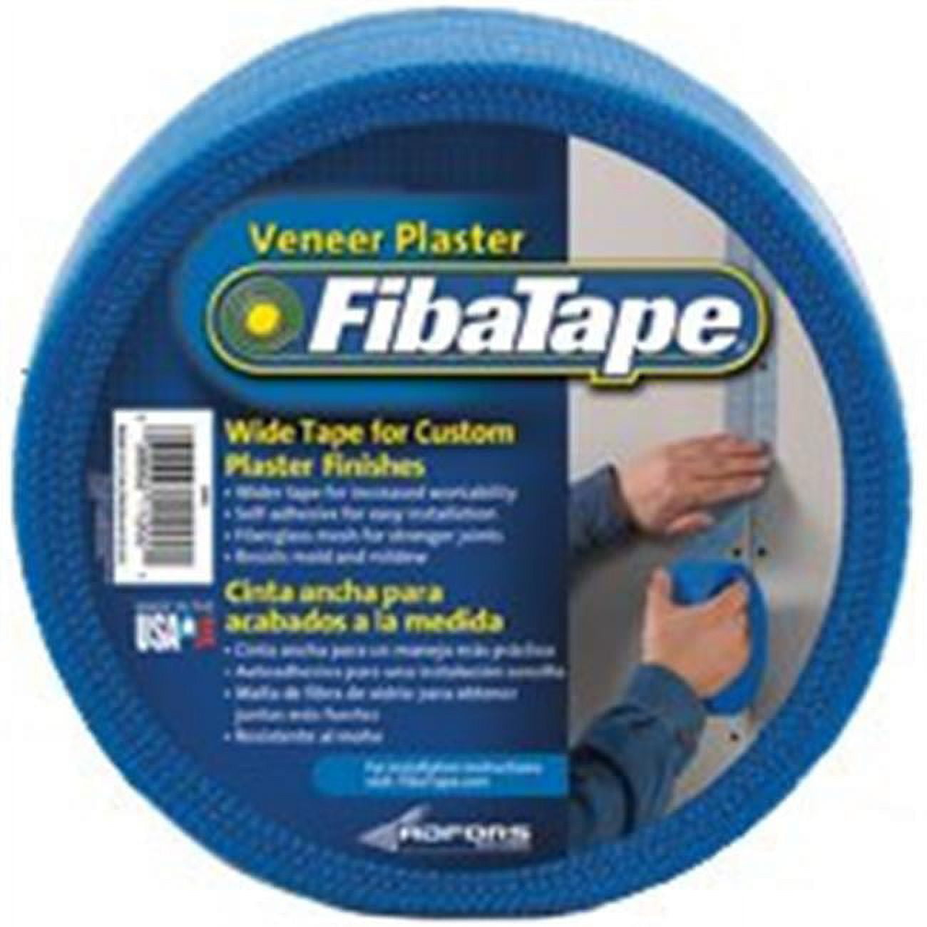 Fibatape FDW6586-U Veneer Plaster Joint Tape 2-3/8"x300', Blue ...